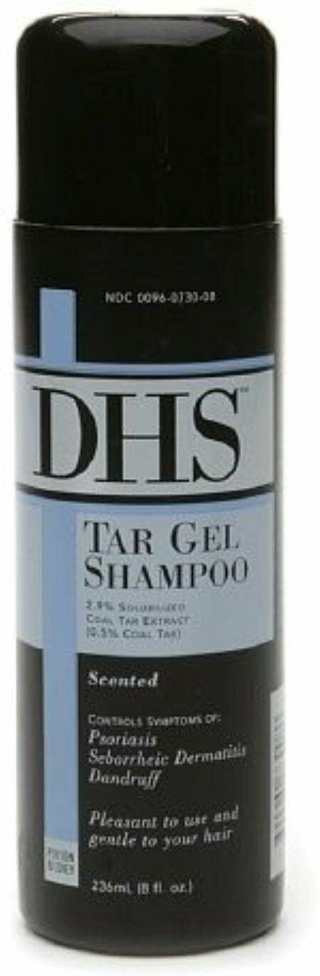 DHS Tar Gel Shampoo Treat Psoriasis & Seborrheic Dermatitis, 8oz, 6 ...