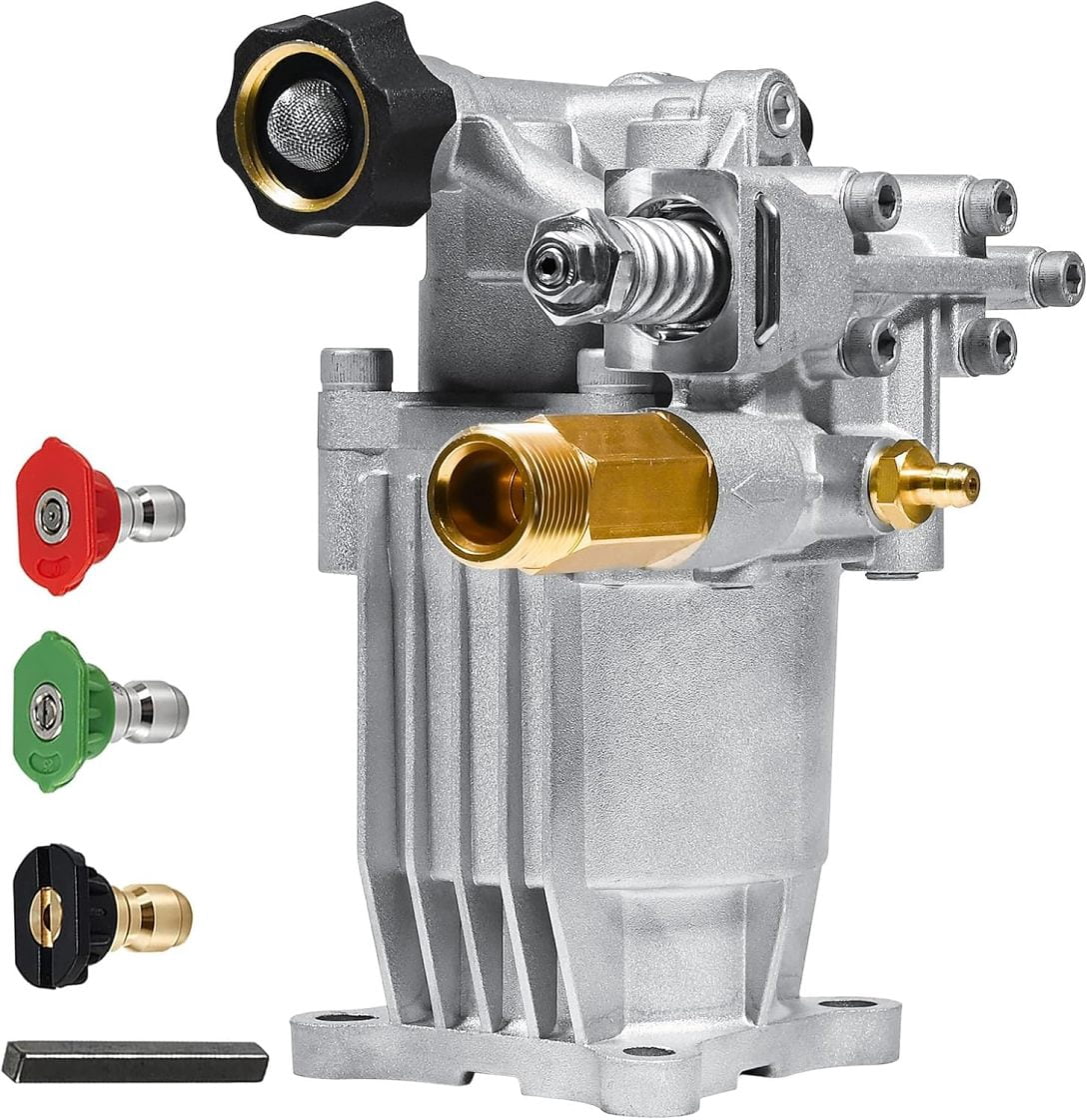 DHTZ 3/4" Shaft Horizontal Pressure Washer Pump, 2600-3300 PSI @ 2.5 ...