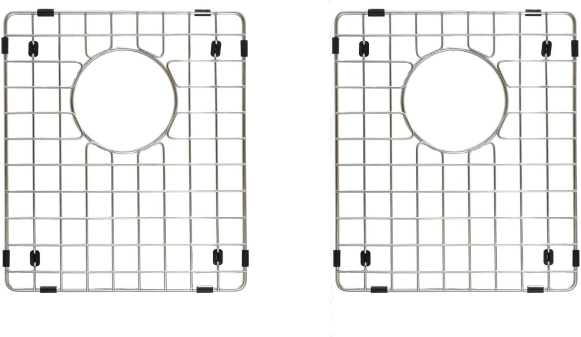 DHTZ 50/50 Double Bowl Kitchen Sink Bottom Two Grids, Stainless Steel ...