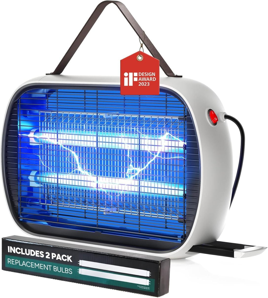 DHTZ Bug Zapper Indoor for 5000 Sq. Ft., 20W Instant Electric Mosquito ...