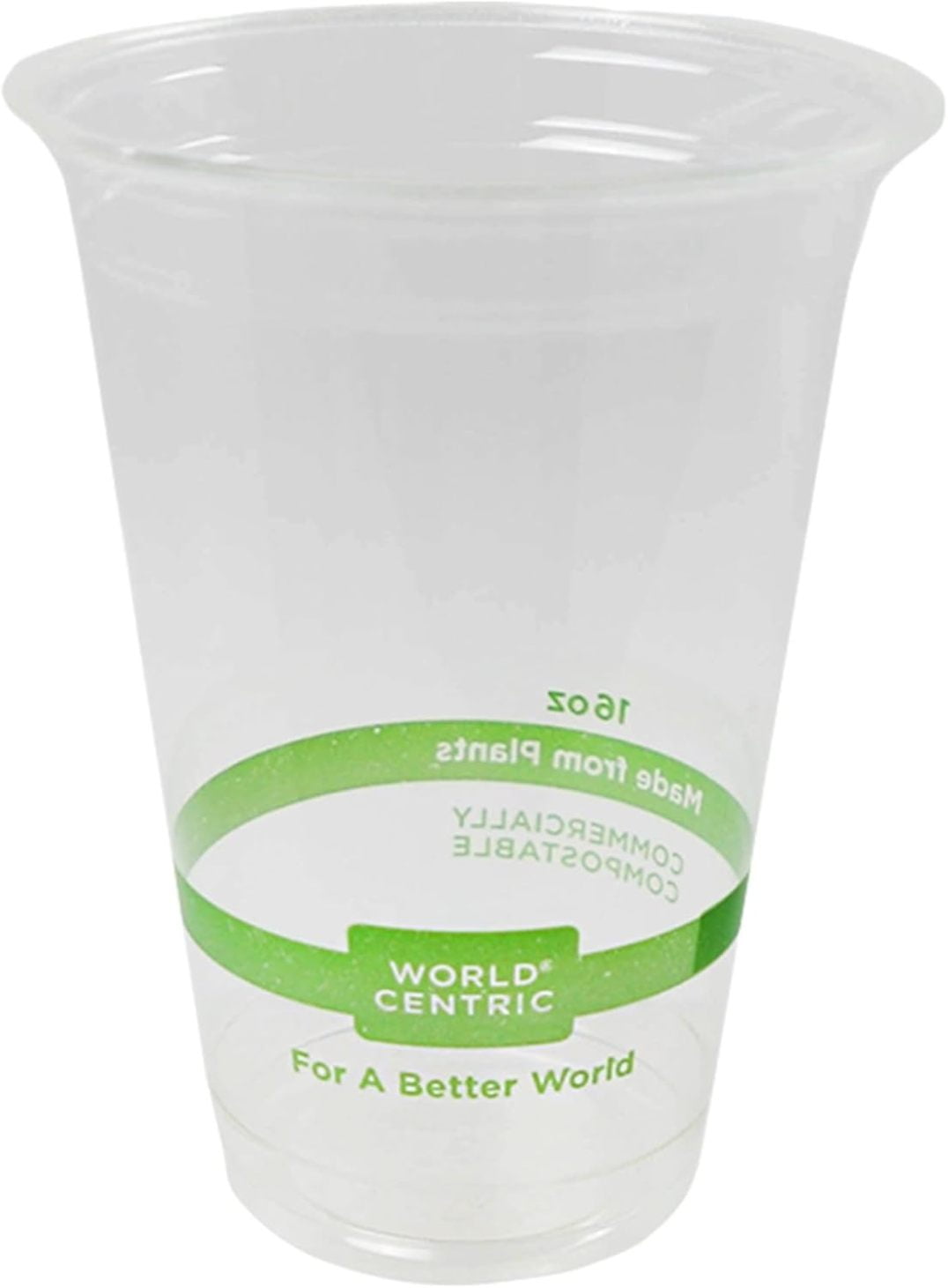 DHTZ Compostable Cups 16 oz - Clear Cold Cups Made from Plants - 200 ...