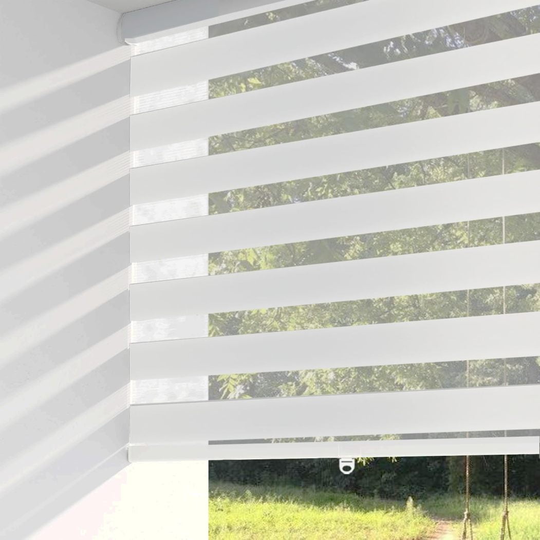 DHTZ Cordless Zebra Blinds for Indoor Windows, Light Filtering, Custom ...