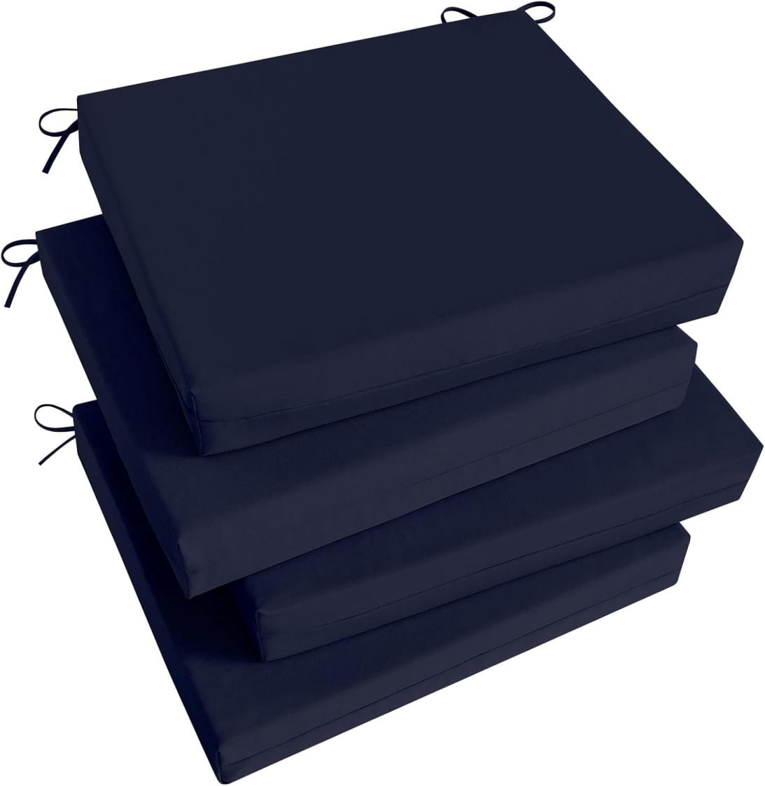 DHTZ Outdoor Chair Cushions Set of 4, Square Corner Outdoor Cushions ...