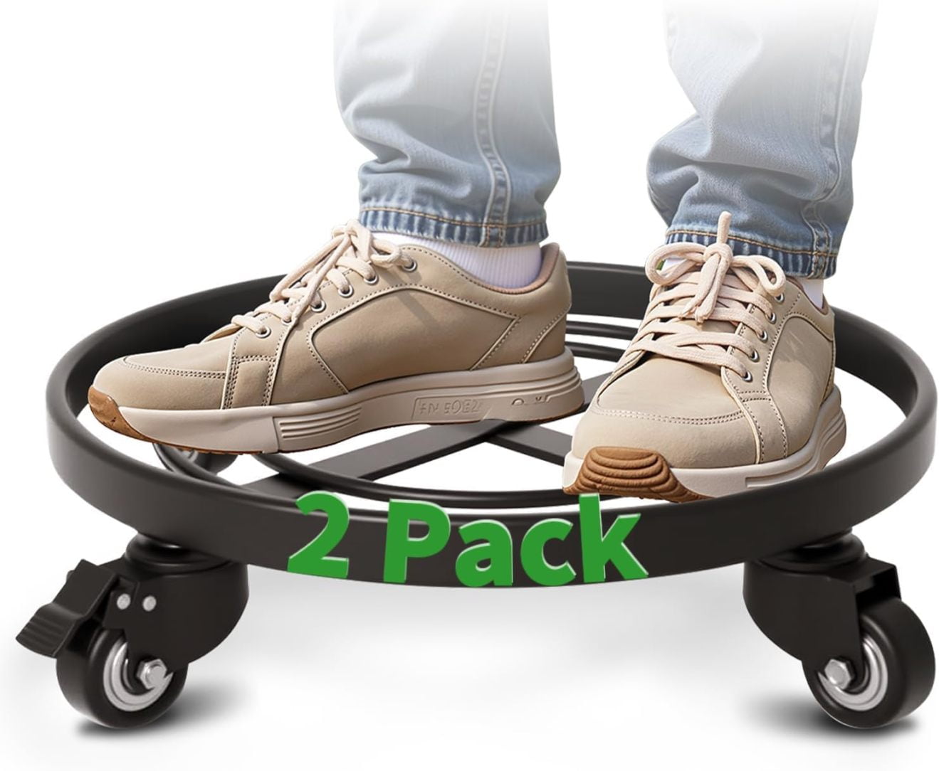 DHTZ Plant Caddy with Wheels Heavy Duty 14“ 2 Pack Rolling Plant Stand ...