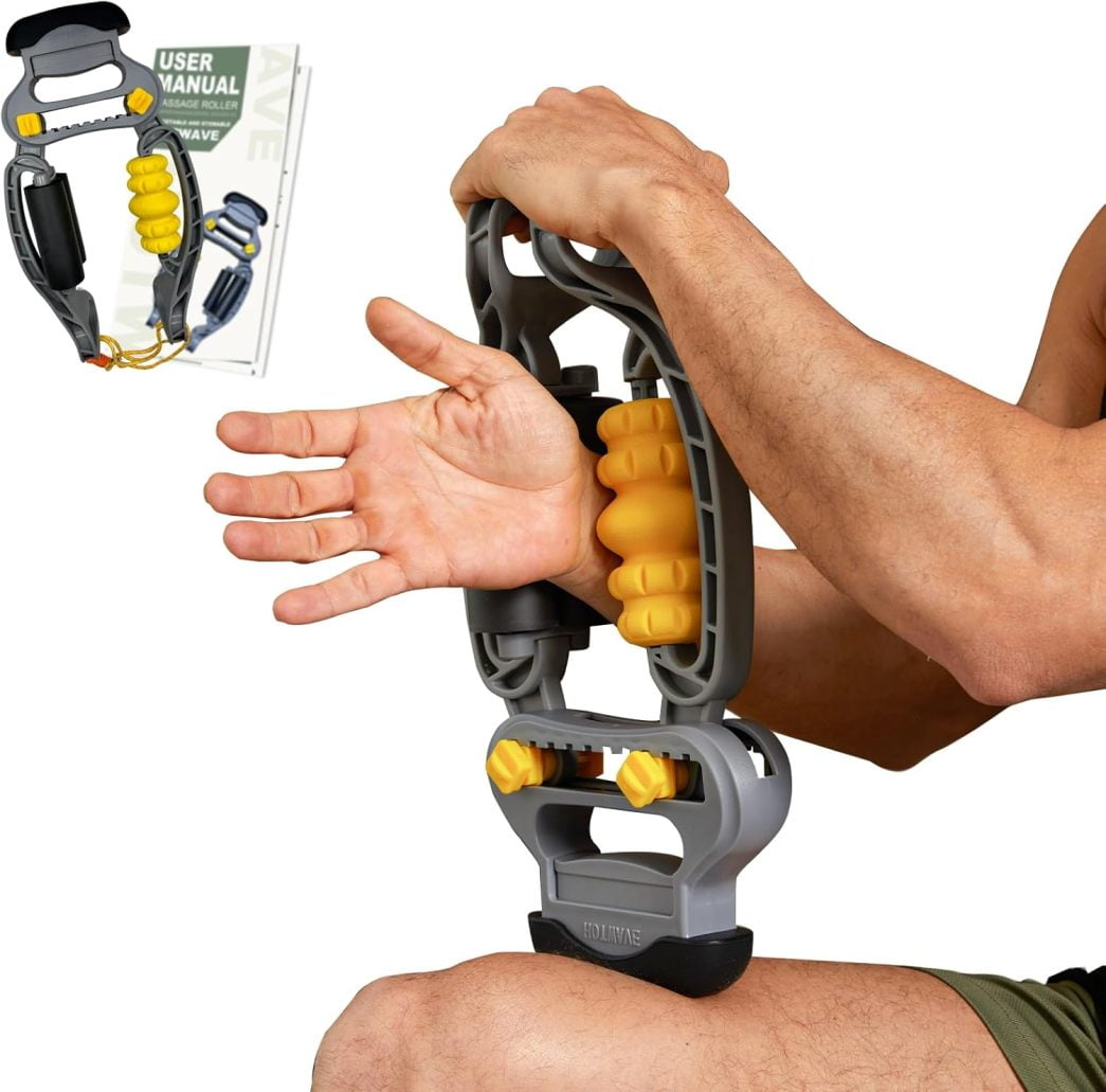 DHTZ Tennis Elbow Relief Massager for Leg and Arm, Adjustable Foam ...