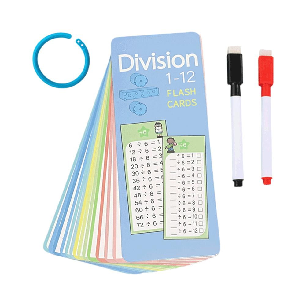 DHliIQQ 15pcs Multiplication Flash Cards 0-12 Times Table Flash Card ...