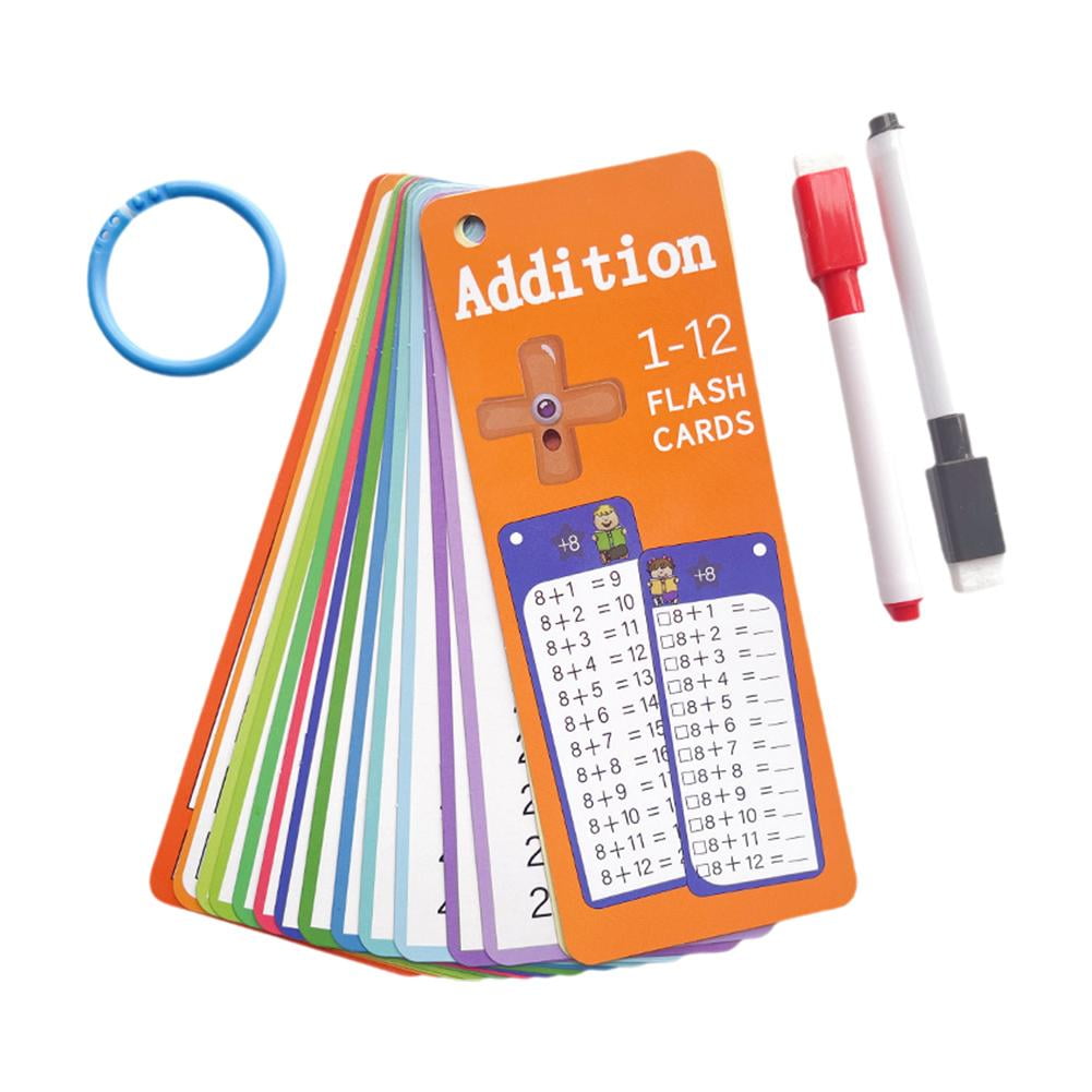 DHliIQQ 15pcs Multiplication Flash Cards 0-12 Times Table Flash Card ...