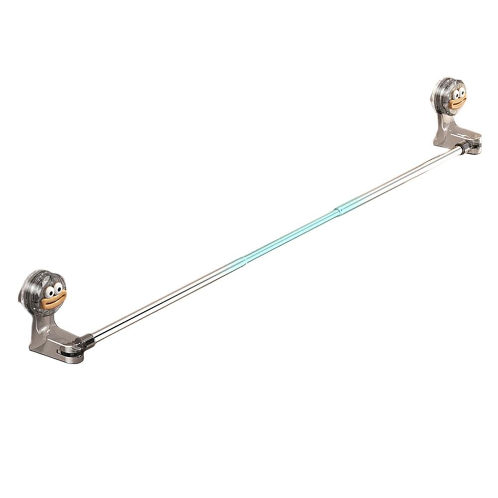 DHliIQQ 1Set Telescopic Rotating Suction Cup Towel Rod No Drilling Or ...