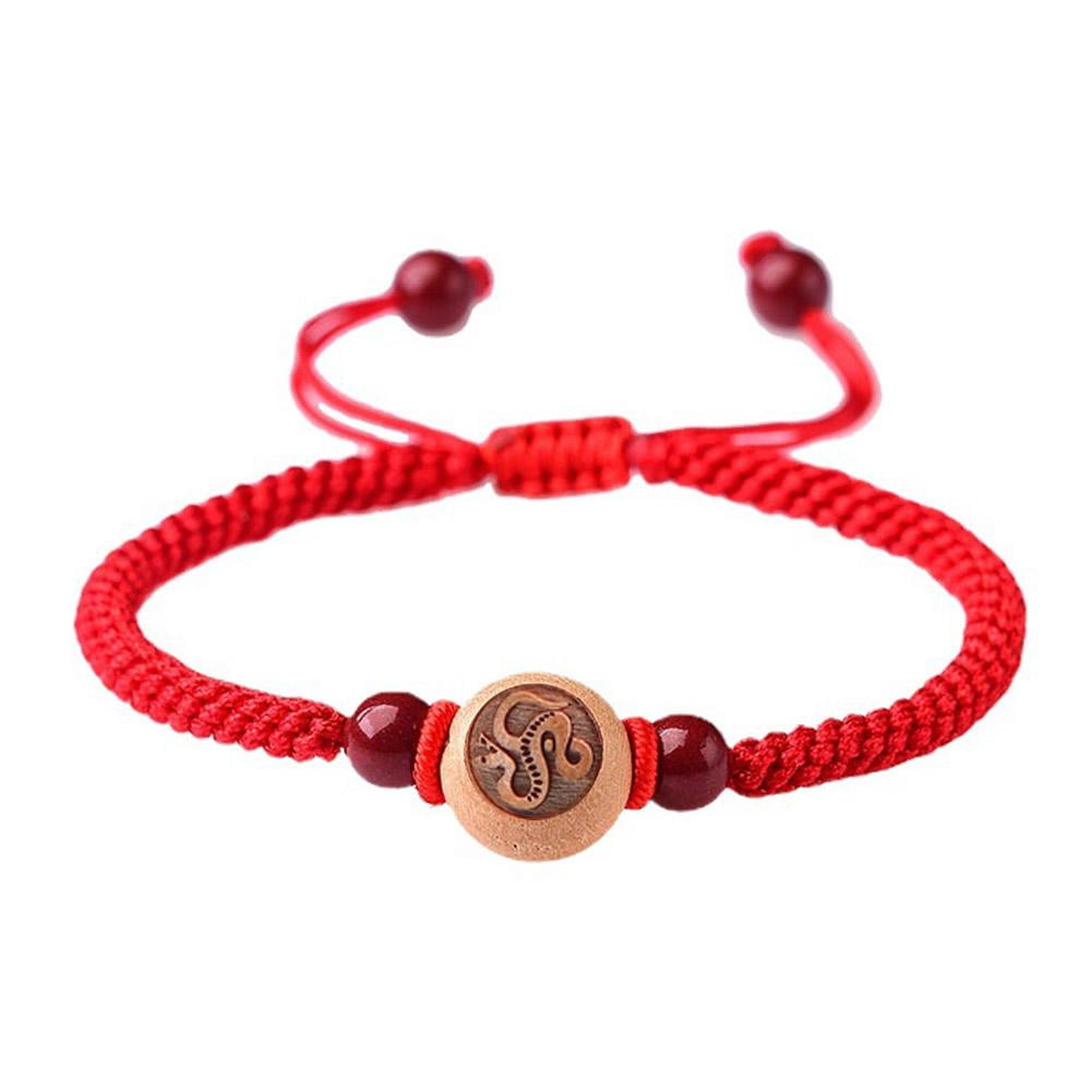 DHliIQQ 2025 Year of Snake Red String Bracelet,Amulet Good Luck Red ...