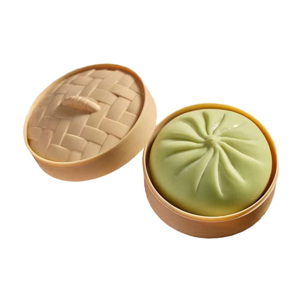 DHliIQQ Bun Bao Sensory Fidget Toy with Steamer Container Box Stress з ...