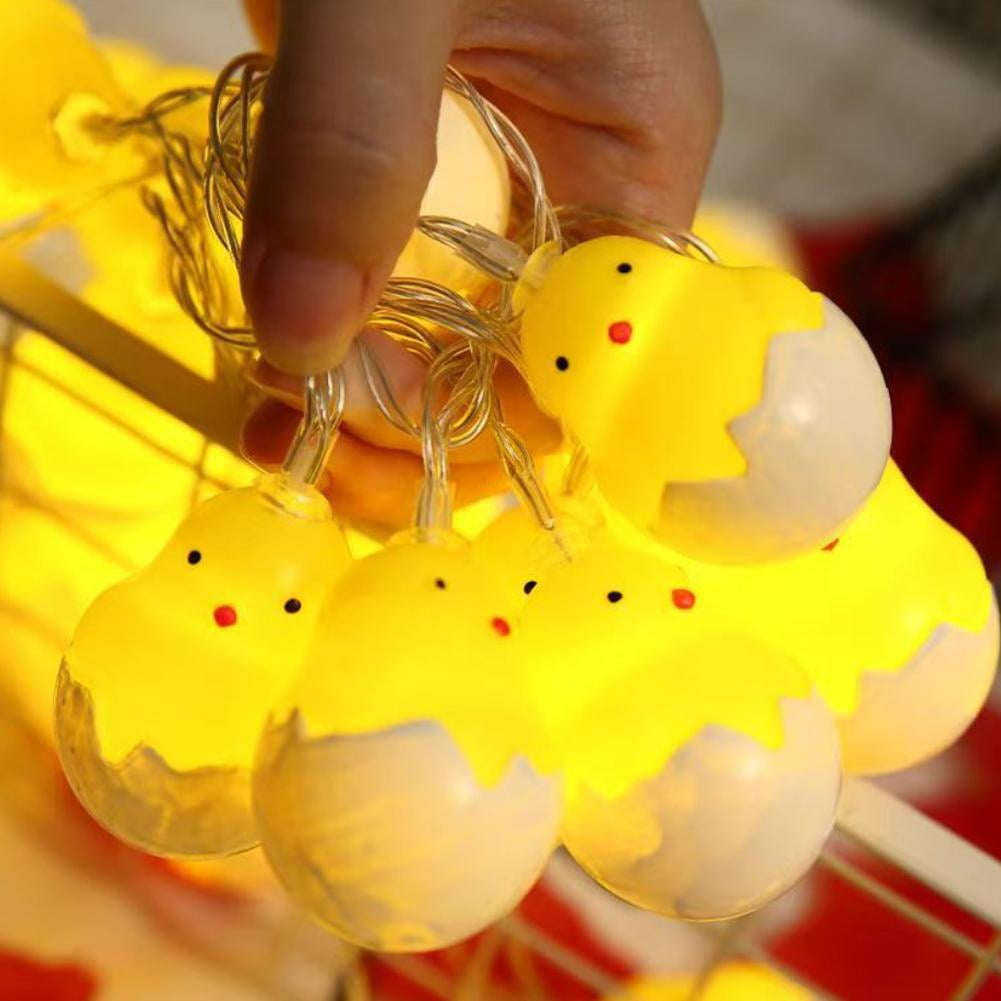 DHliIQQ Fairy Lights Easter 1.5m 10 LED Easter Egg Decorative Easter l ...