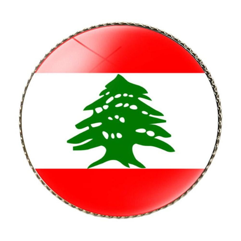 DHliIQQ Lebanon Flag Pin International Travel Brooch Metal Revivalism ...
