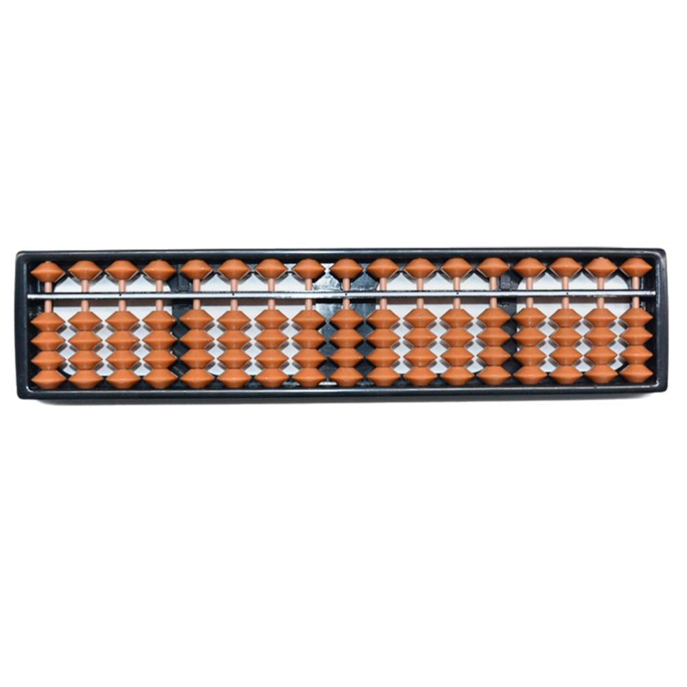 DHliIQQ NEW Wooden Abacus With Reset Button Traditional 17 Column ...