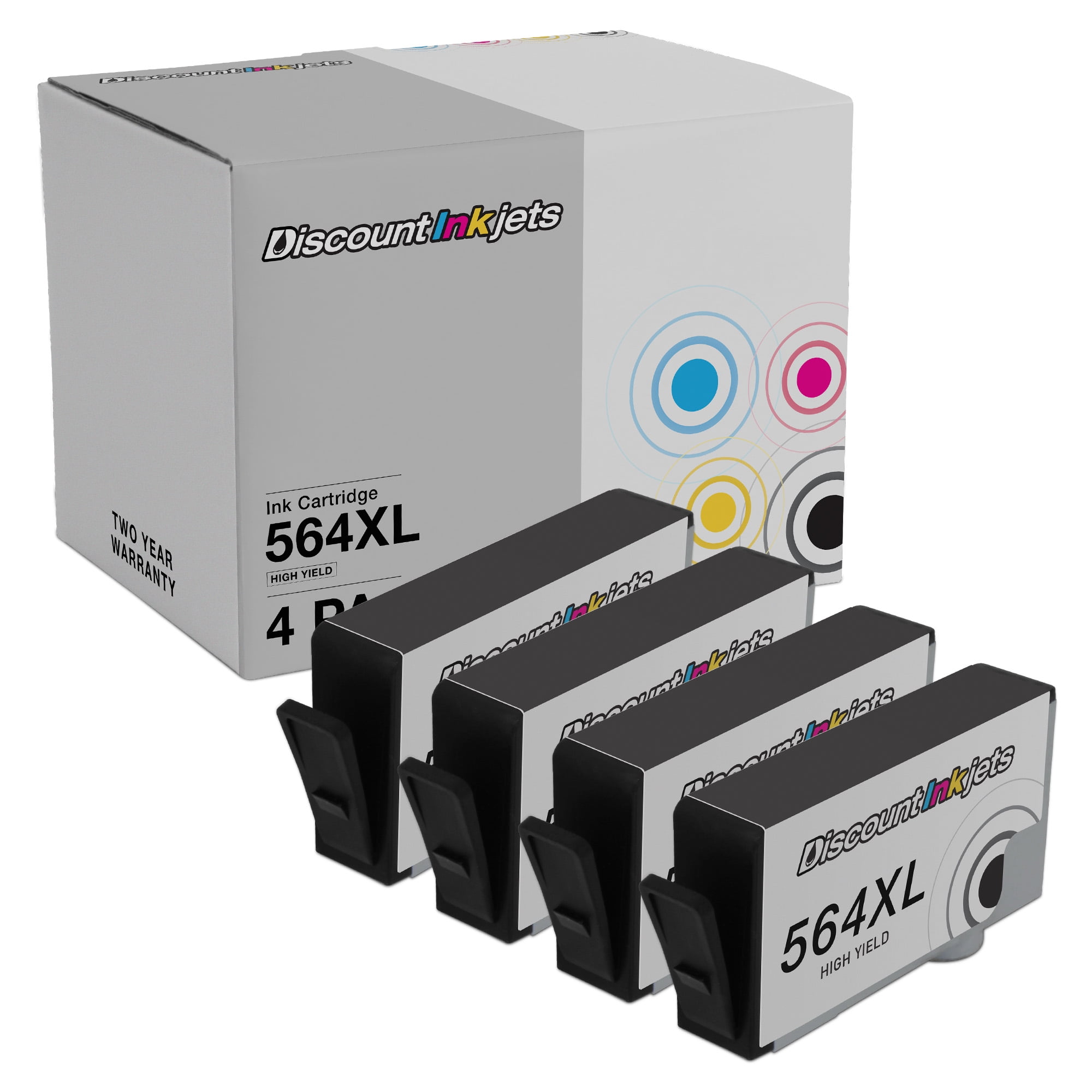 DI Compatible Ink Cartridge Replacement for HP 564XL CN684WN HY (B, 4pk ...