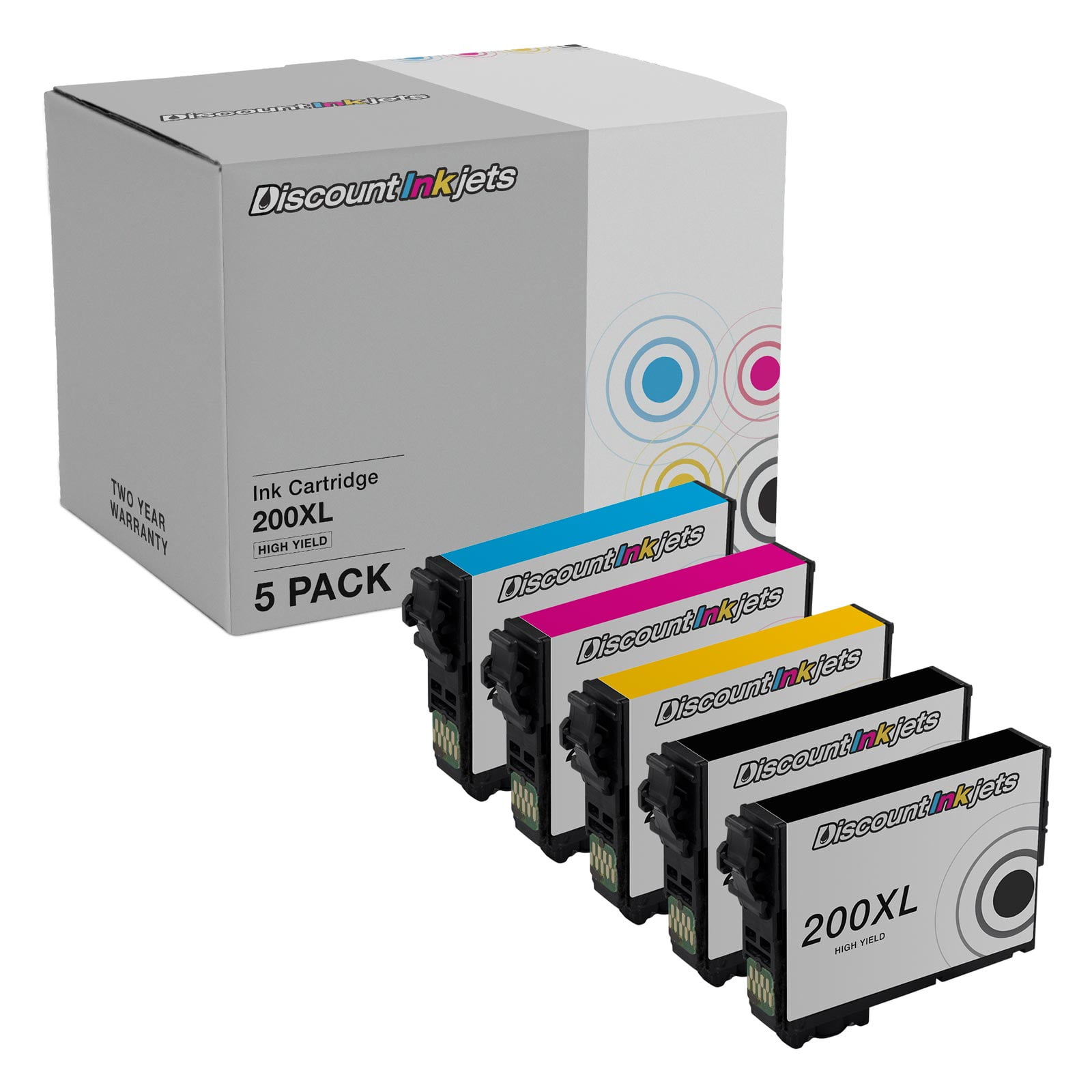 DI Compatible Ink Cartridge Replacements for Epson 200XL 5pk HY ...