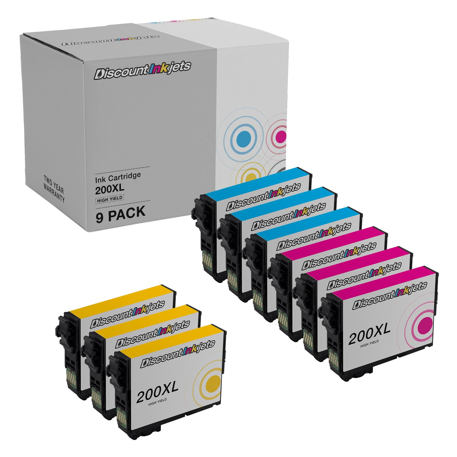 DI Compatible Ink Cartridge Replacements for Epson 200XL 9pk HY ...