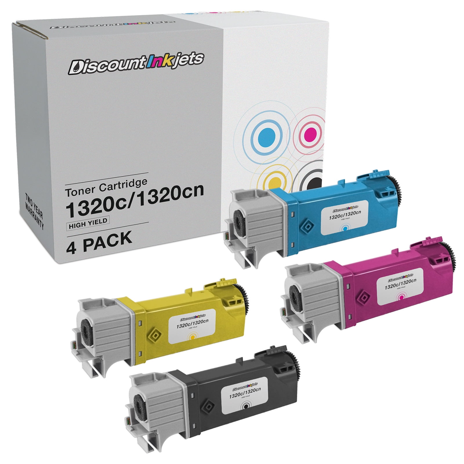 DI Compatible Toner Cartridge Replacements for Dell Color Laser 1320c ...