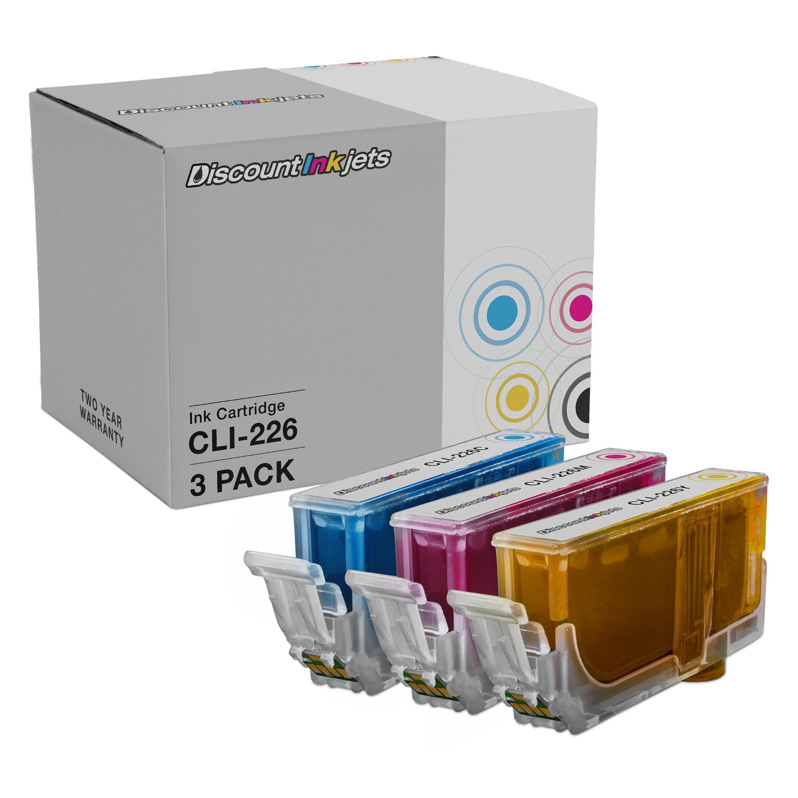 DI Ink Cartridge Replacement for Canon CLI-226 (Cyan, Magenta, Yellow ...