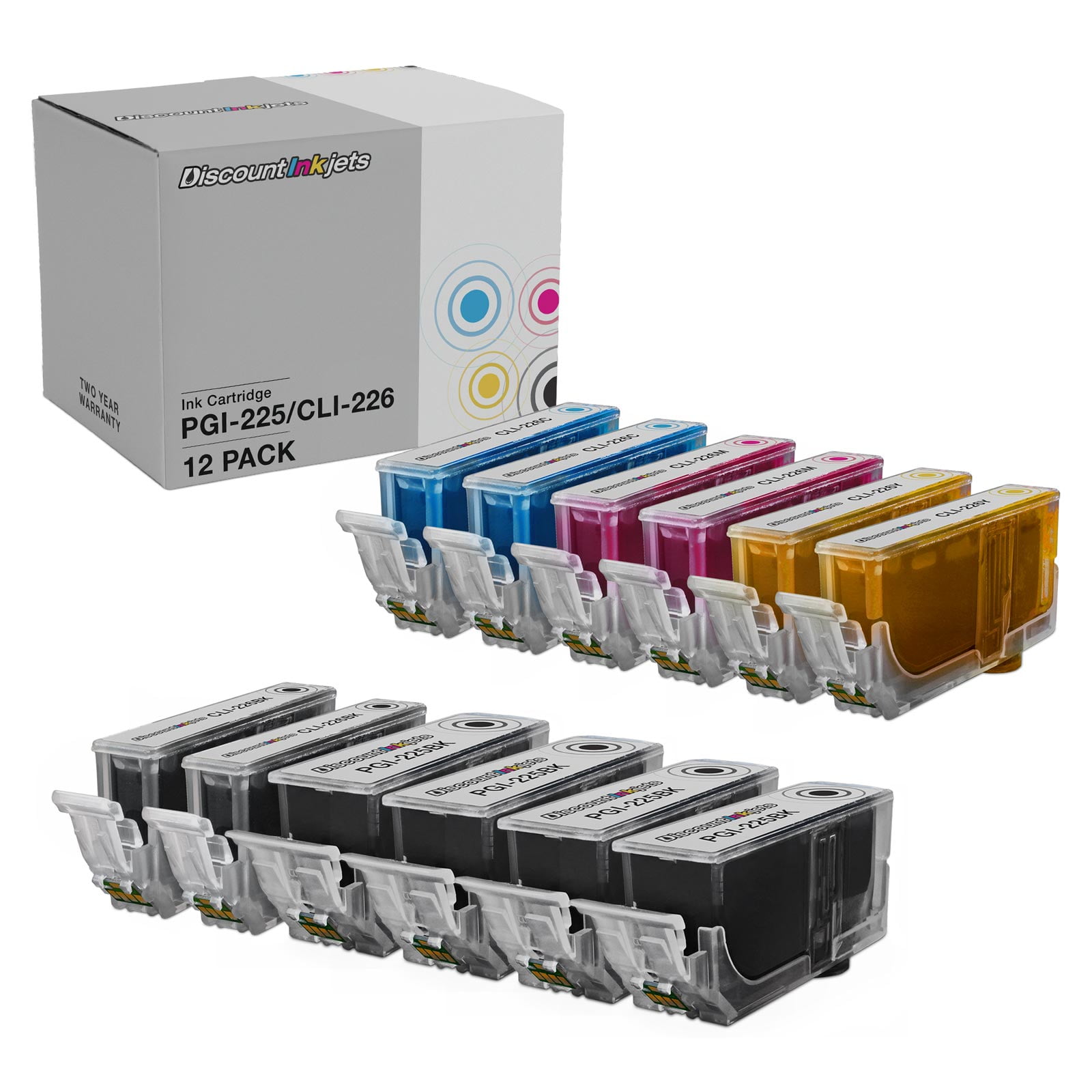 DI Ink Cartridge Replacement for Canon PGI-225 & CLI-226 (Combo Set ...
