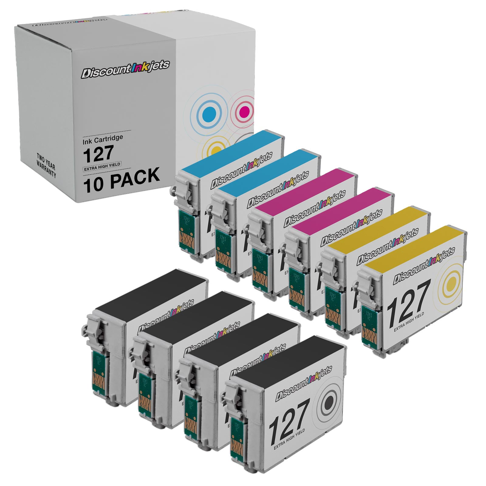 DI Ink Cartridge Replacement for Epson 127 Extra High Yield (Multi 10 ...