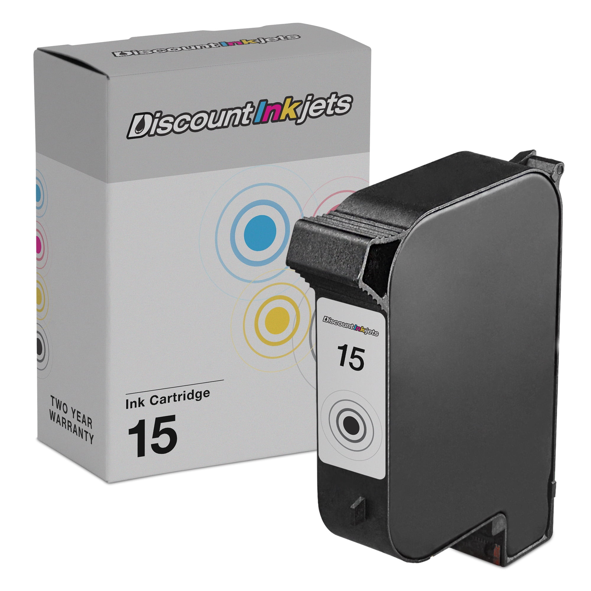 DI Ink Cartridge Replacement for HP 15 C6615DN (Black) DeskJet 852 840 ...