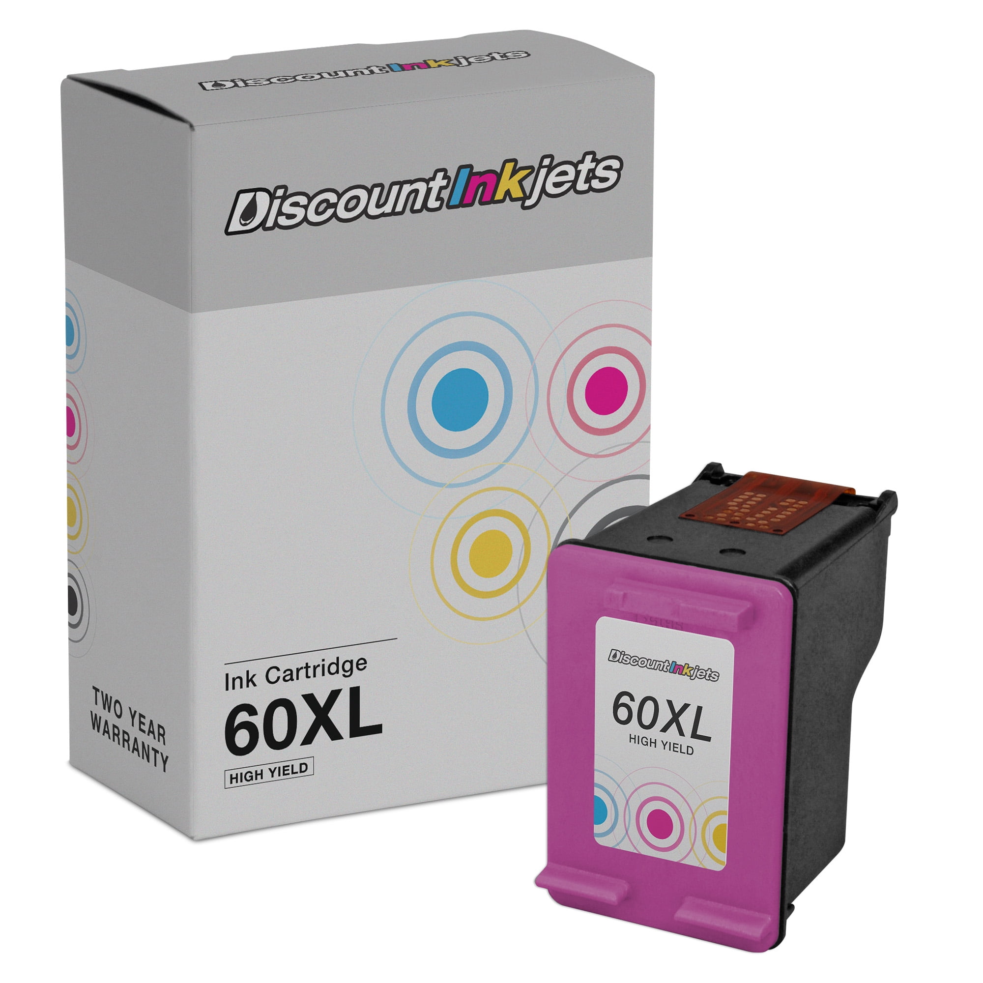 DI Ink Cartridge Replacement for HP 60XL CC644WN High Yield (Color ...