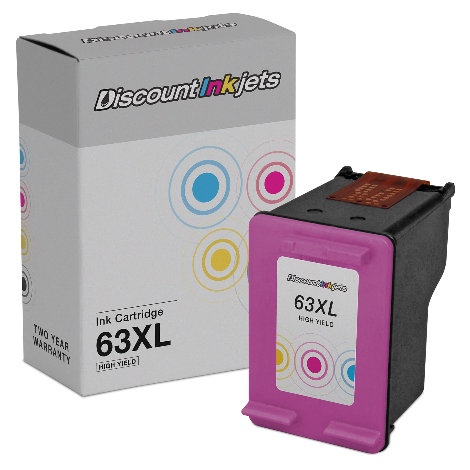 DI Ink Cartridge Replacement for HP 63XL F6U63AN High Yield (Color ...