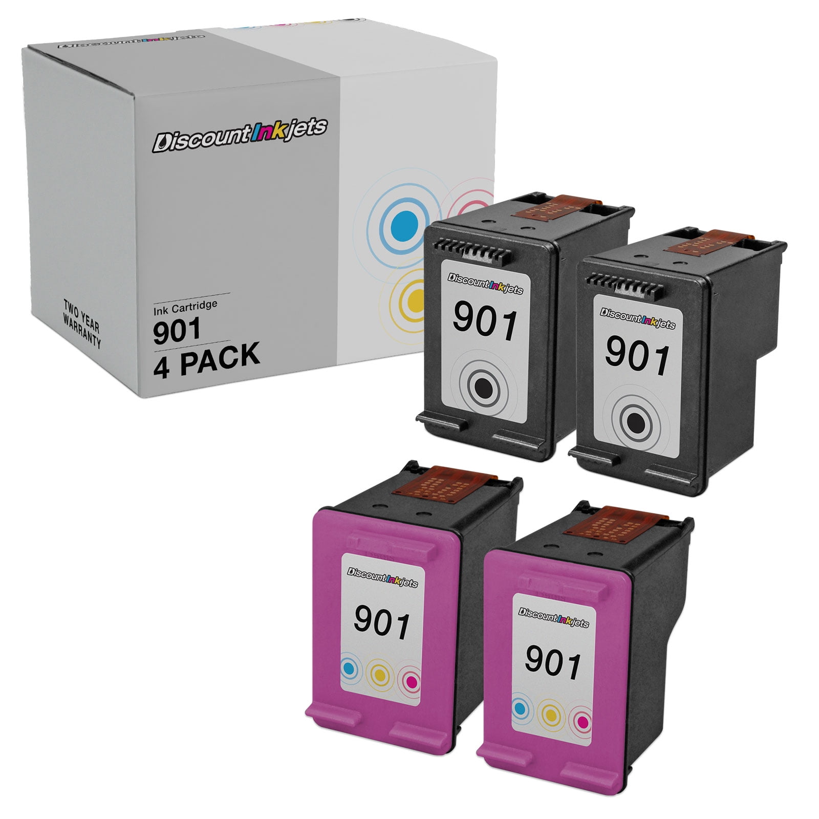 DI Ink Cartridge Replacements for HP 901 4pk Compatible Model: HP ...