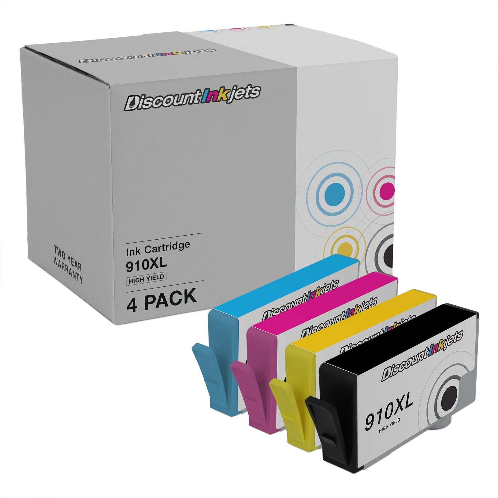 DI Ink Cartridge Replacements for HP 910XL HY Black, Cyan, Magenta ...