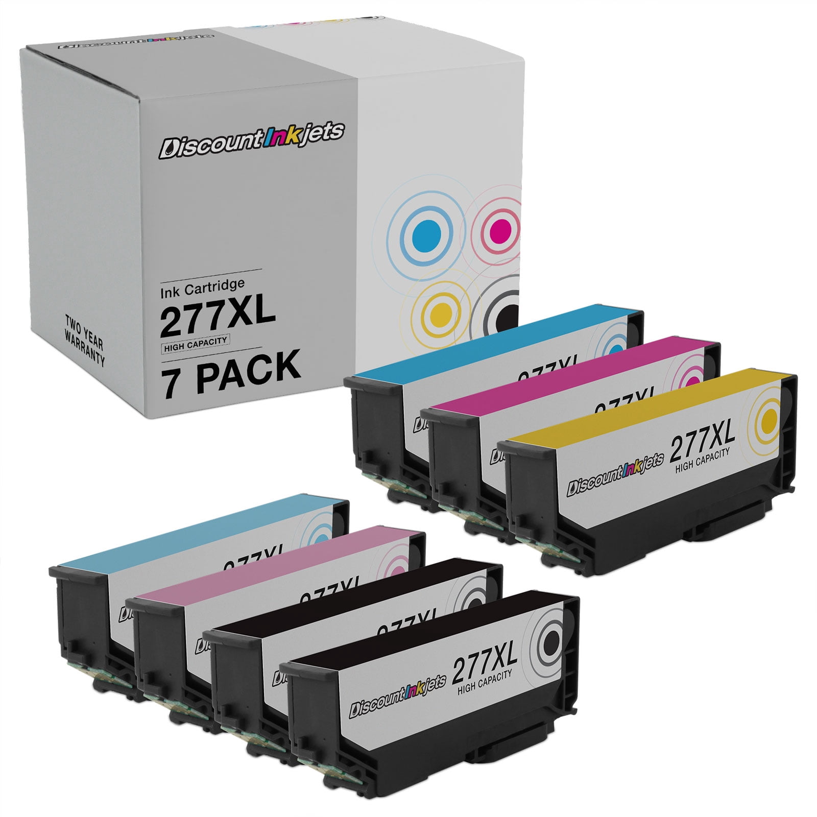 DI Ink Cartridge Replacements for Epson 277 XL HY (Multi-Color 7-Pack ...