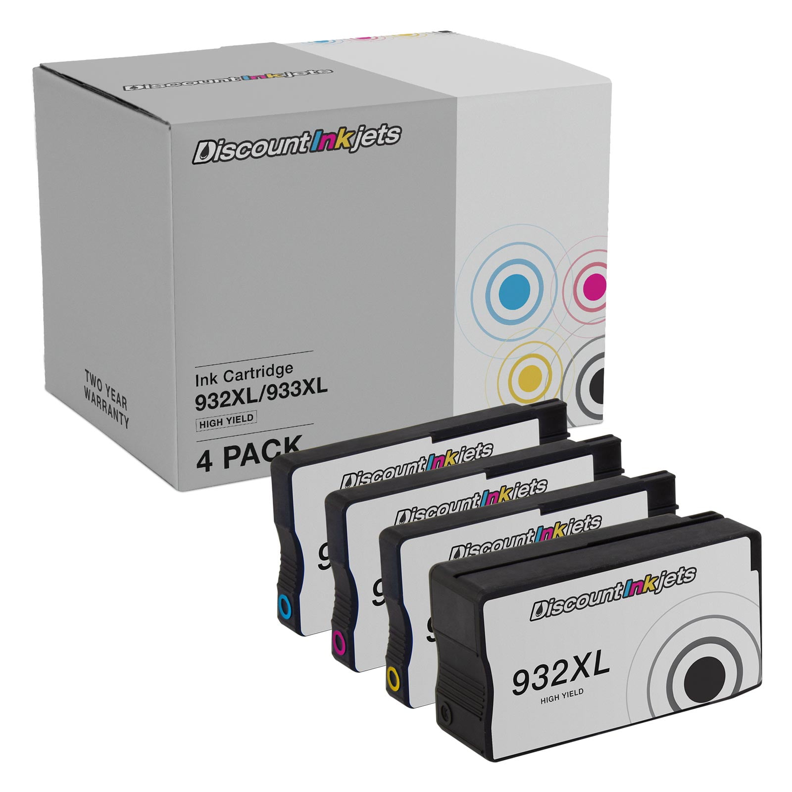 DI Ink Cartridge Replacements for HP 933XL 932XL 4pk HY Compatible ...