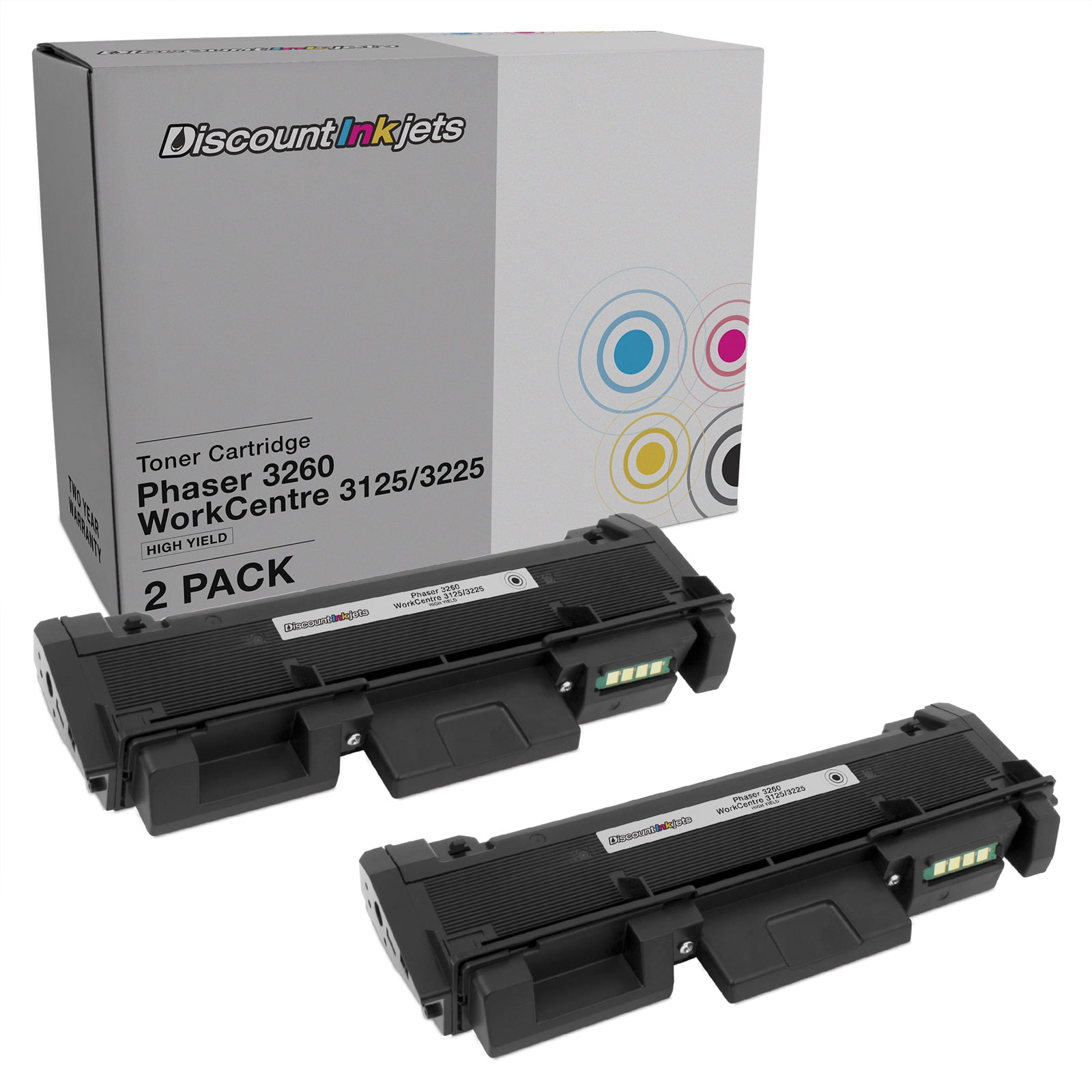 DI Ink Cartridges Replacements for Xerox 106R02777 2pk HY Compatible Model: Xerox 3260, 3260 DNI ...