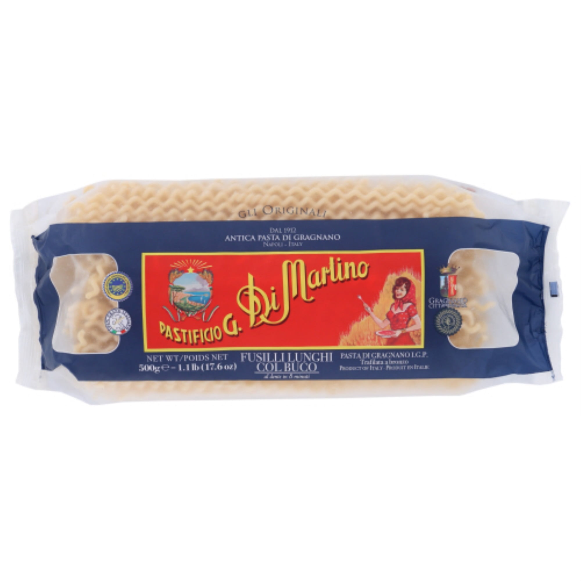 DI MARTINO - Fusilli Lunghi Col Buco Pasta 500GM ( Pack of 12 ...