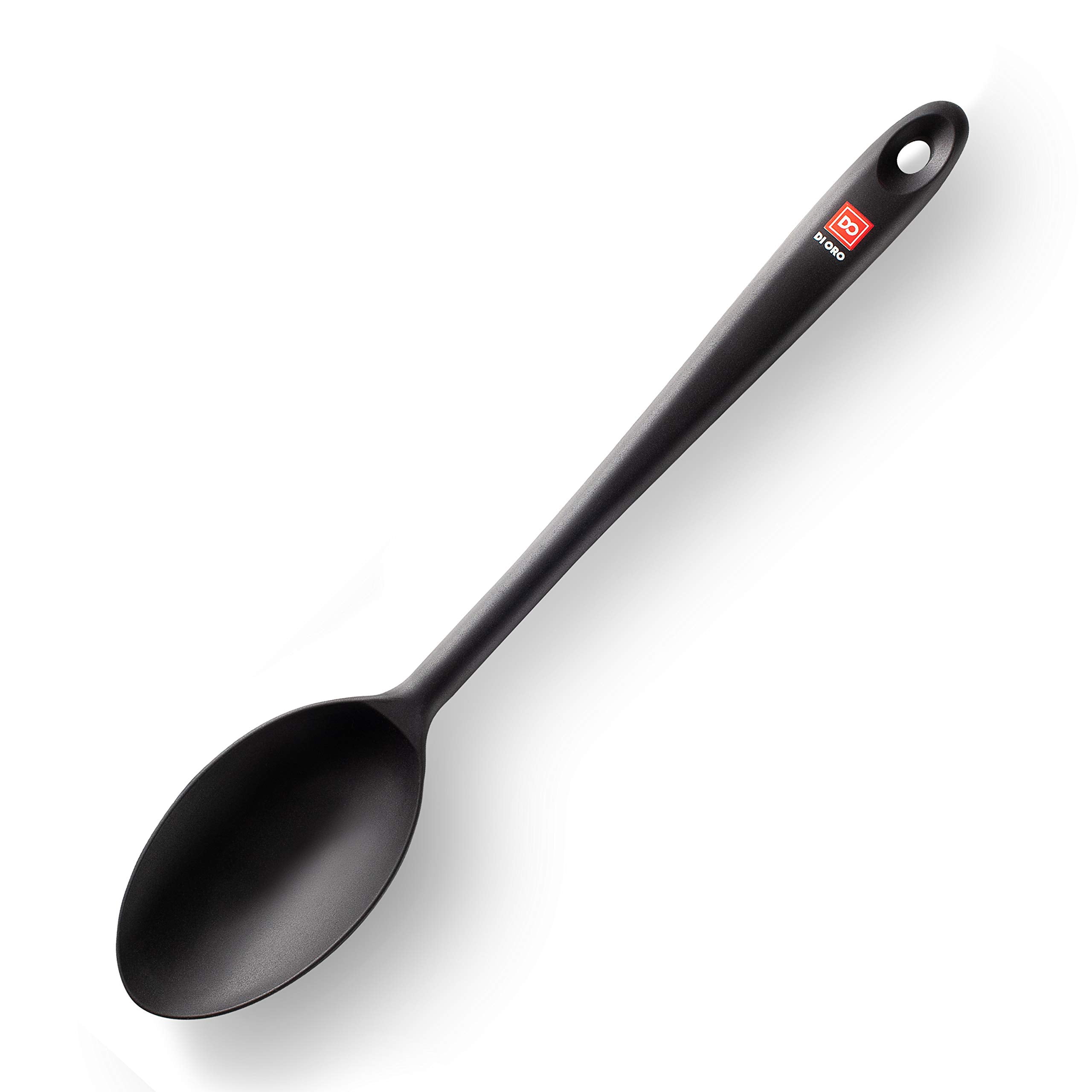 DI ORO Cooking Spoon - Solid Silicone 600F High Heat Nonstick Cookware ...