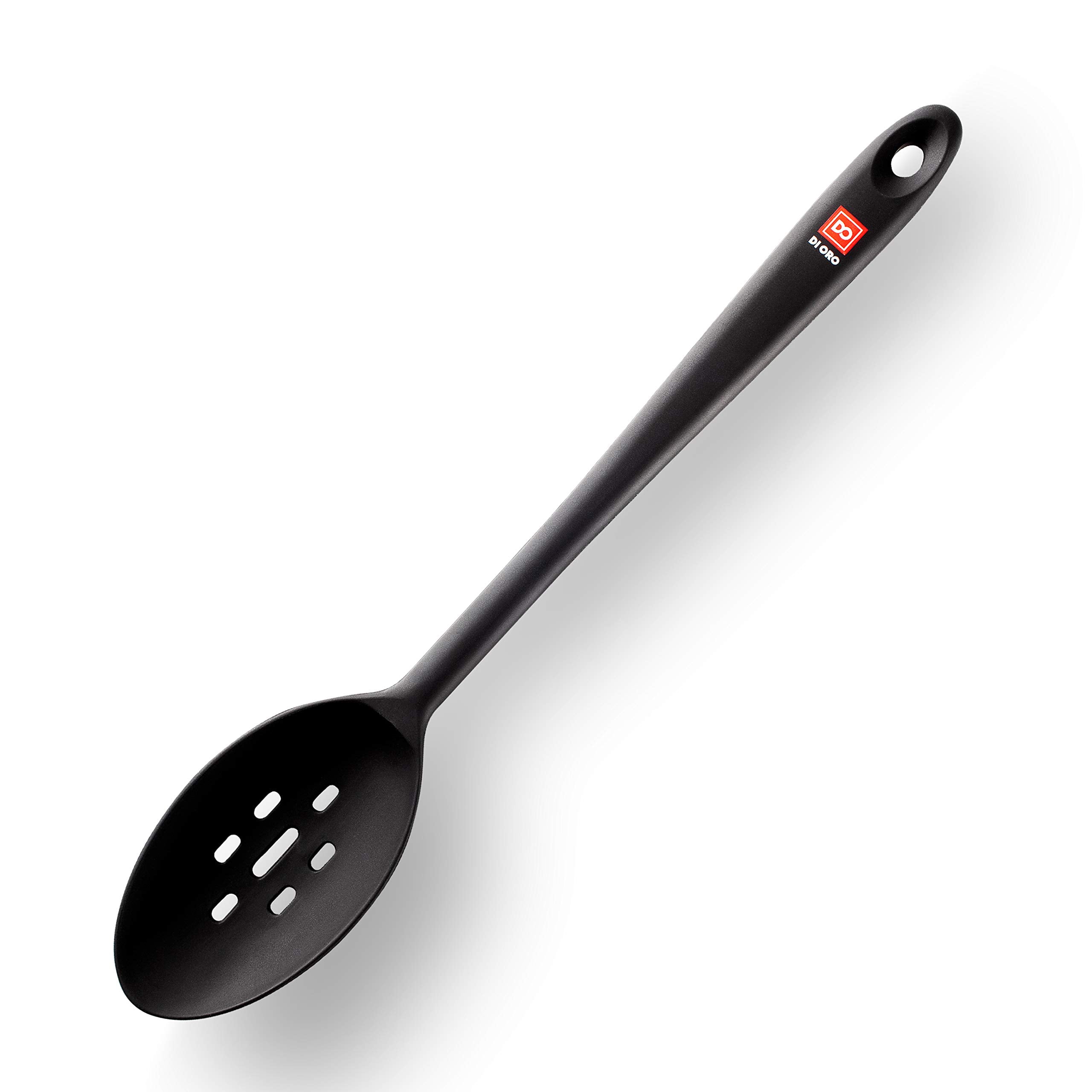 DI ORO Silicone Slotted Spoon - High Heat Silicone Spoon for Cooking ...