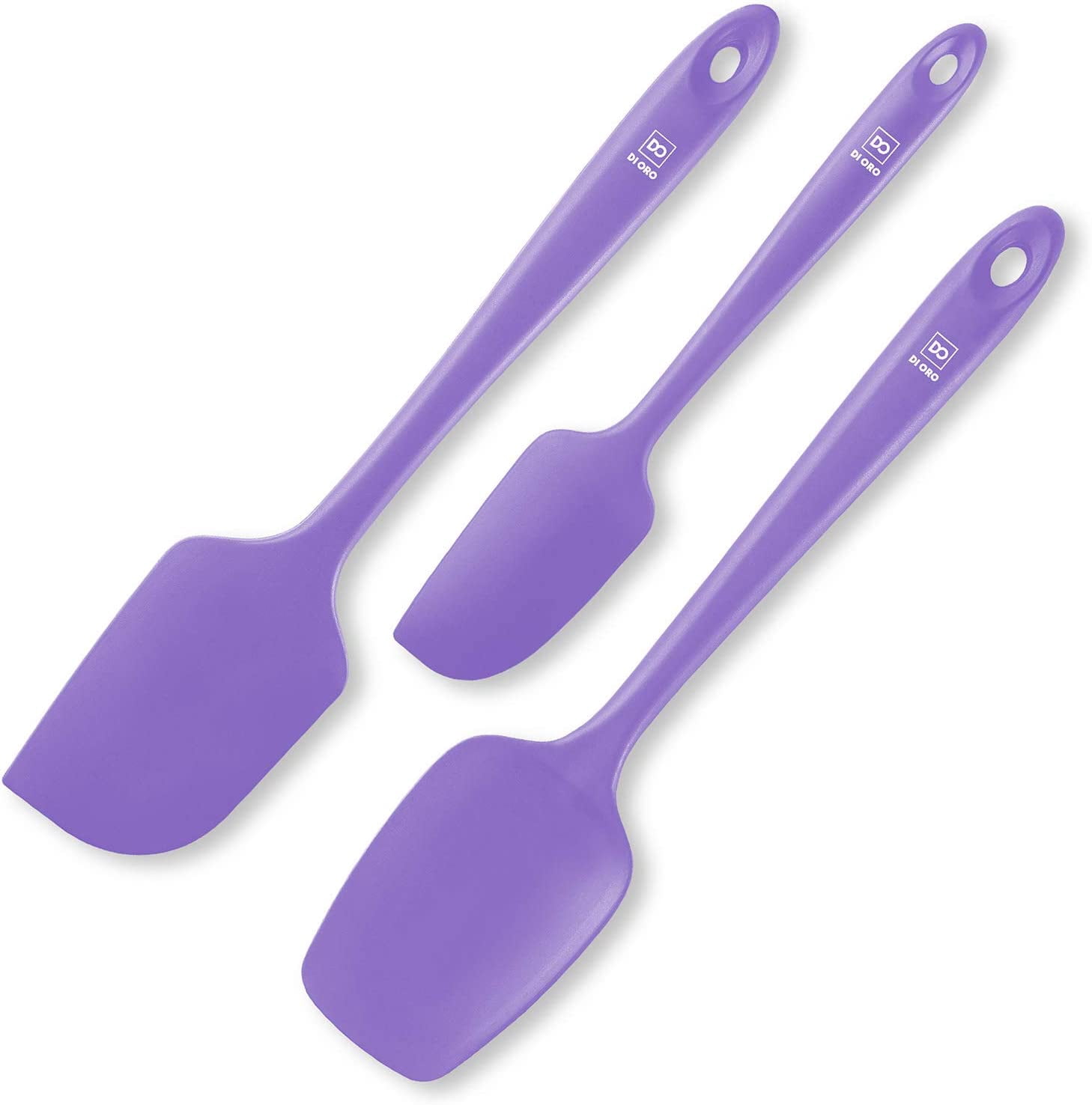 DI ORO Silicone Spatula Set - Rubber Kitchen Spatulas for Baking ...