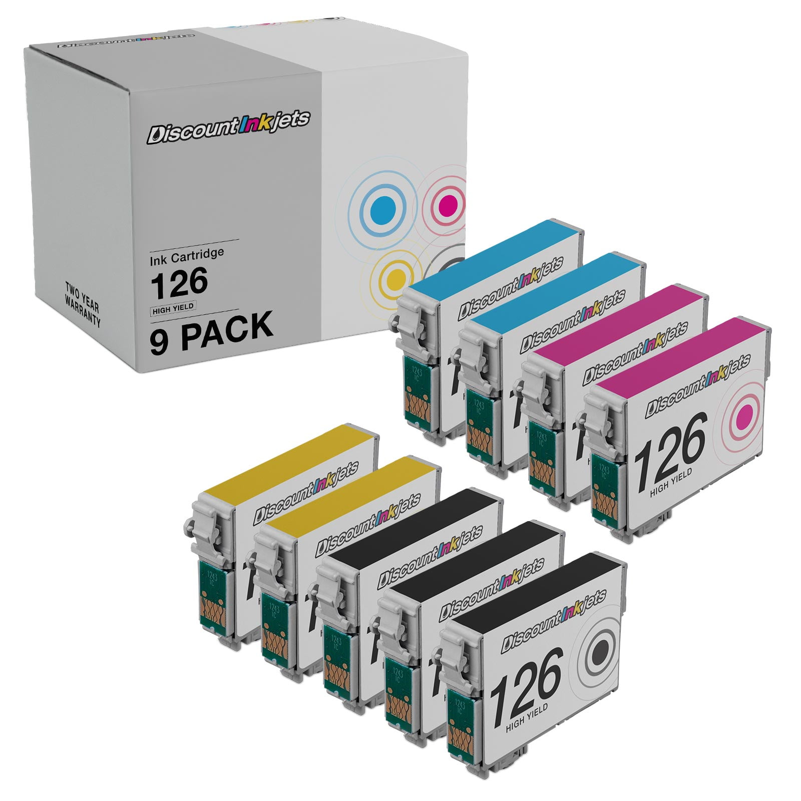 DI Products Ink Cartridge Replacements for Epson 126 (Combo Set, 9 pack ...