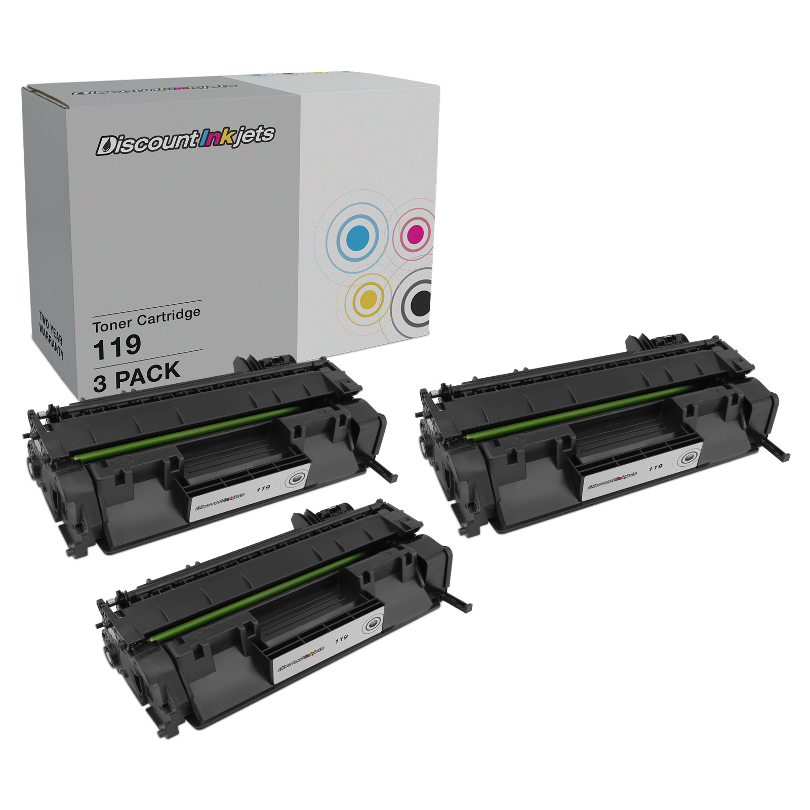 DI Toner Cartridge Replacement for Canon 119 3479B001AA (Black, 3-Pack ...