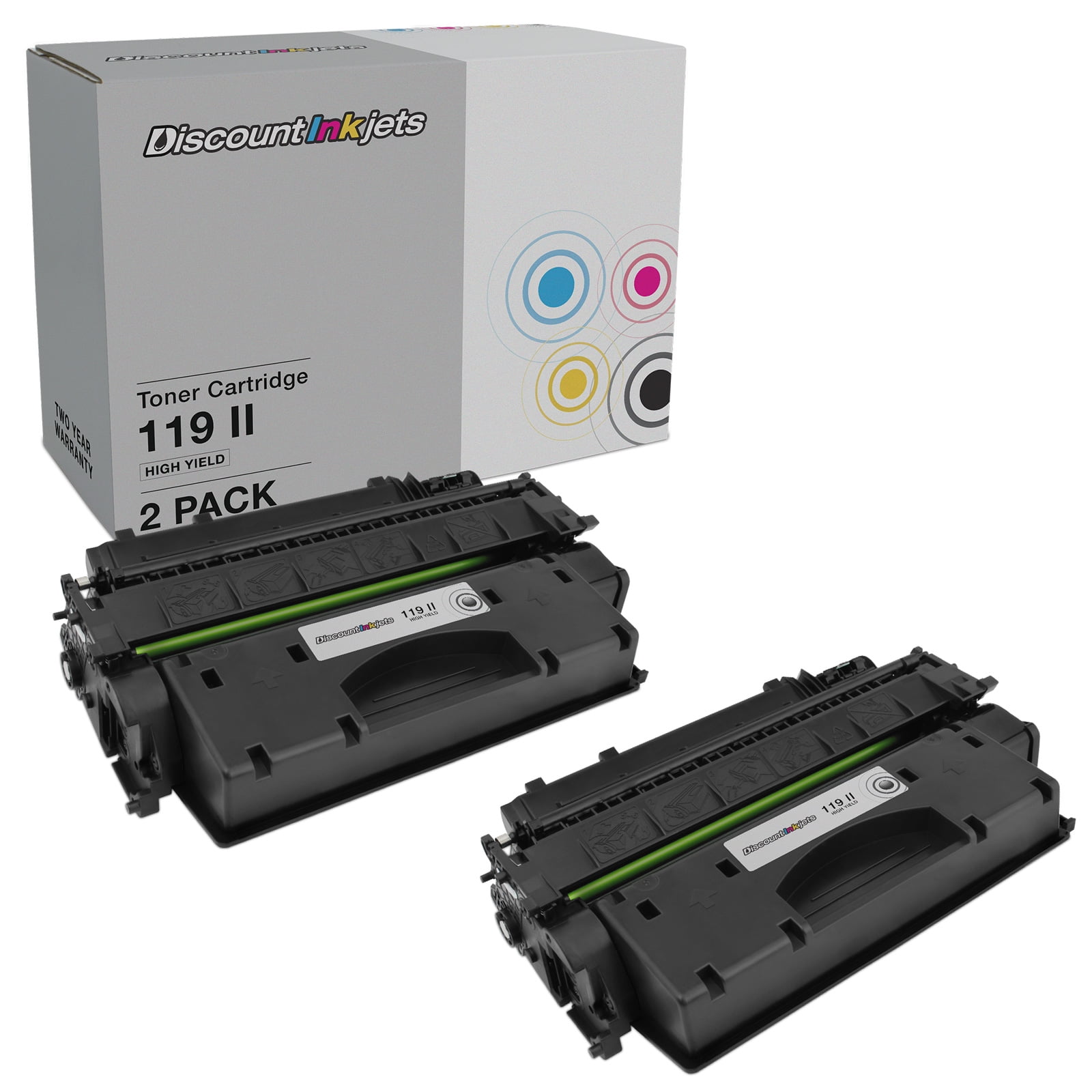 DI Toner Cartridge Replacement for Canon 119 HY 3480B001AA (Black, 2 ...