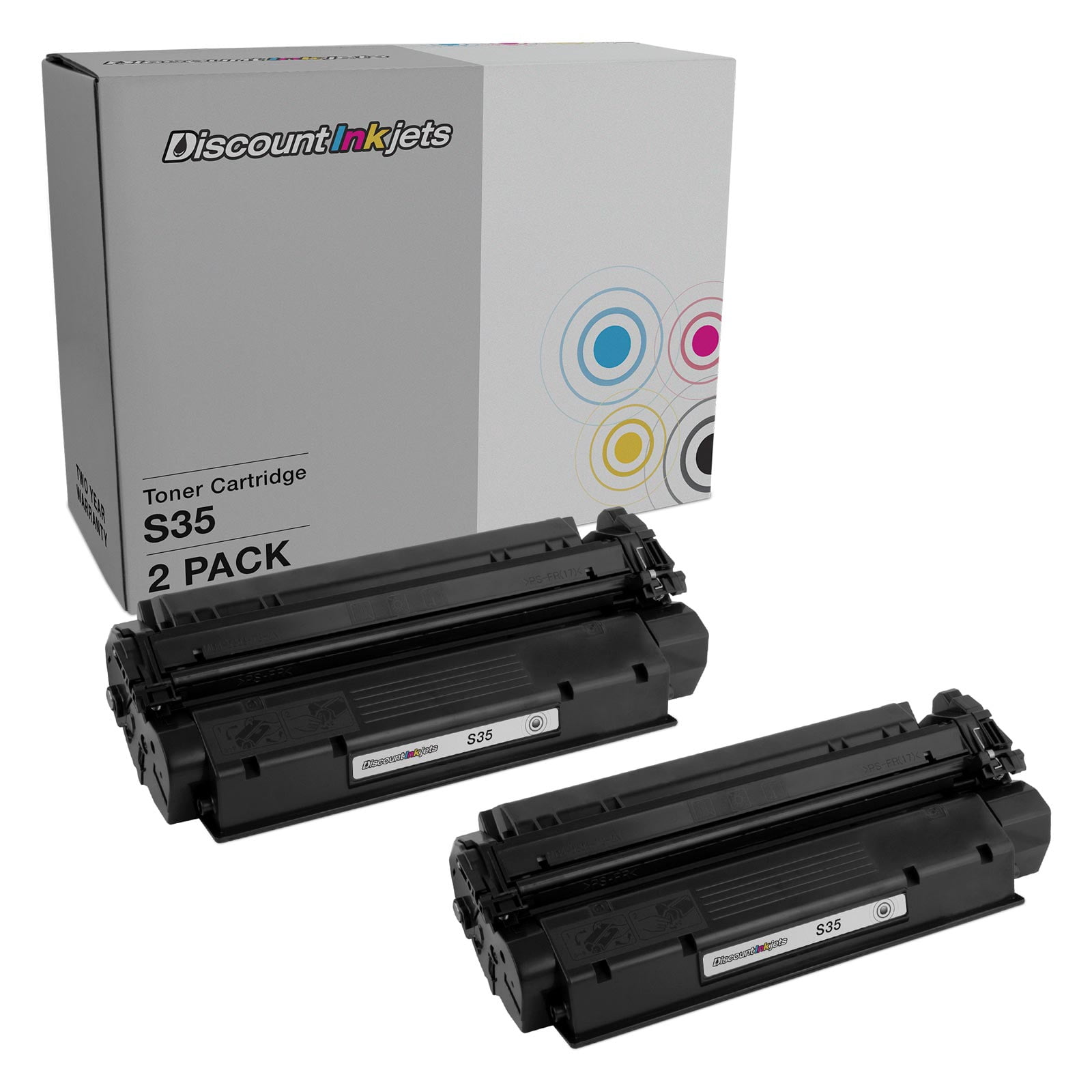 DI Toner Cartridge Replacement for Canon S35 7833A001AA (Black, 2-Pack ...