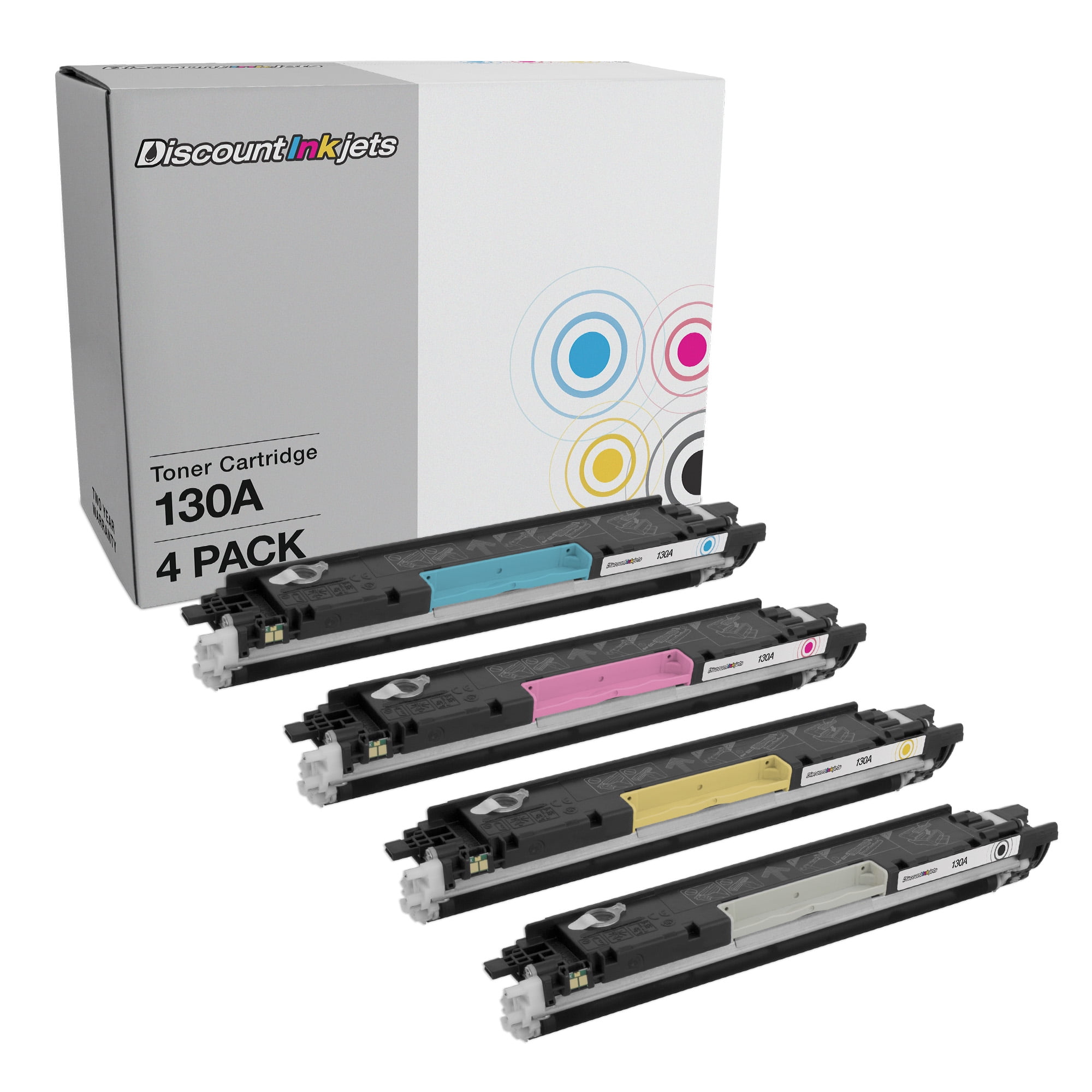 DI Toner Cartridge Replacement for HP 130A (Black, Cyan, Magenta ...