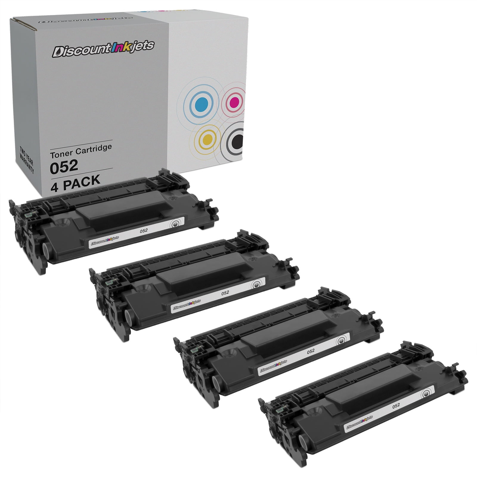 DI Toner Cartridge Replacement for Canon 052 2199C001 (Black, 4-Pack ...