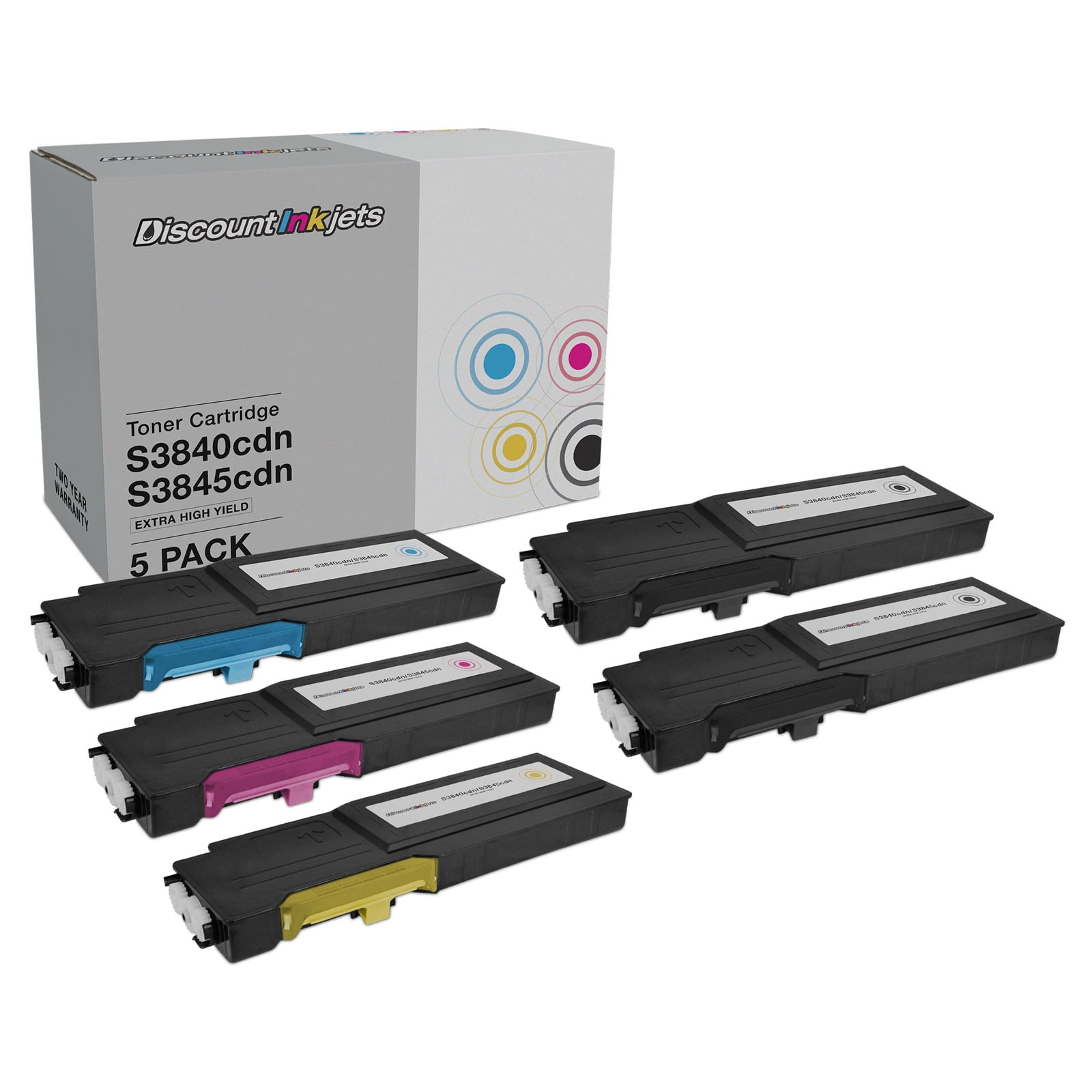 DI Toner Cartridge Replacement for Dell S3840cdn, S3845cdn EHY (2B, C ...