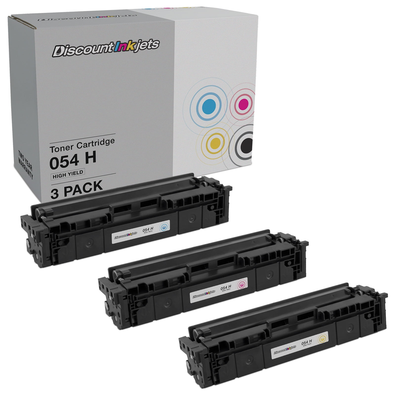 DI Toner Cartridge Replacements for Canon 054H (Cyan, Magenta, Yellow ...