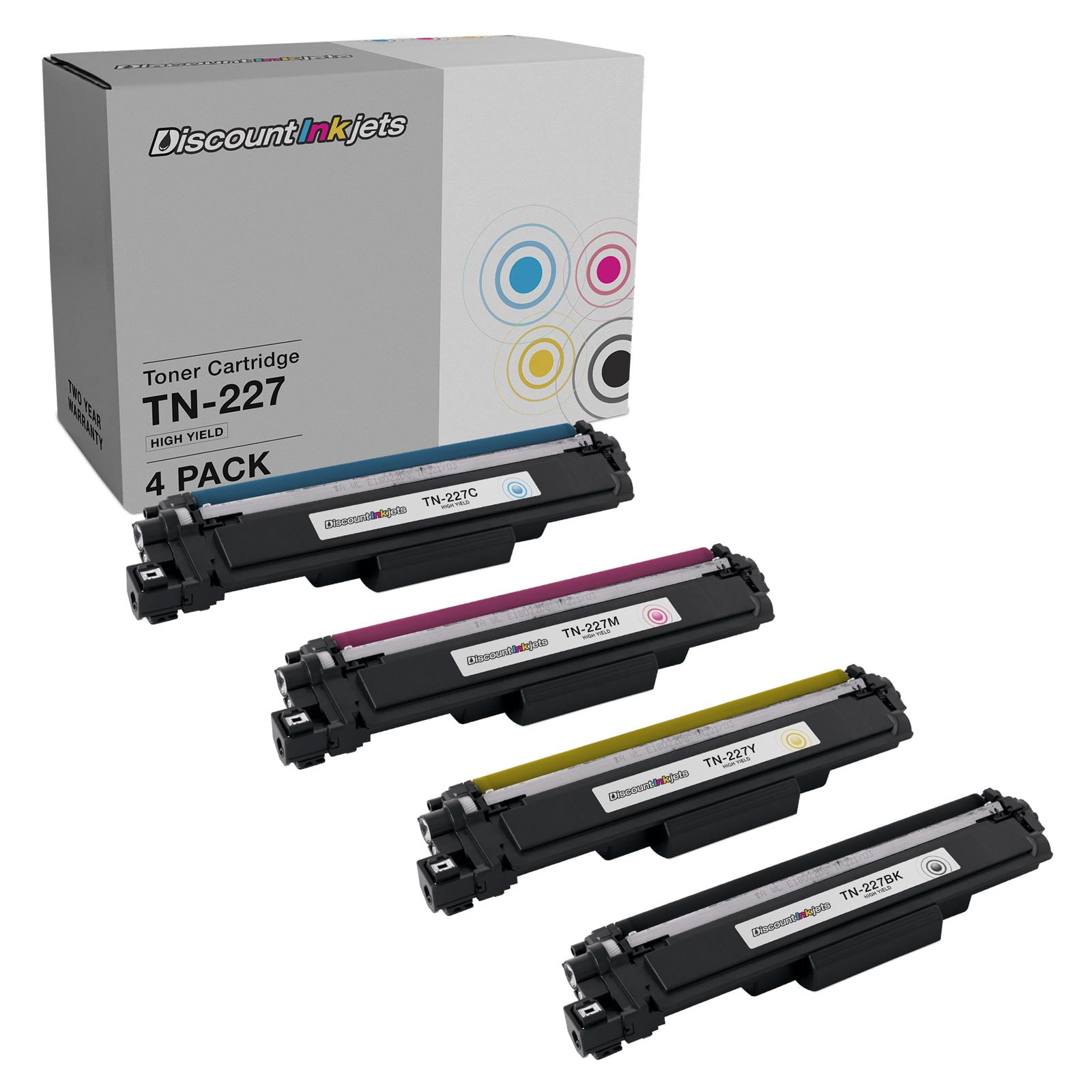 DI Toner Cartridges for Brother TN-227 TN227 HY Black Cyan Magenta ...