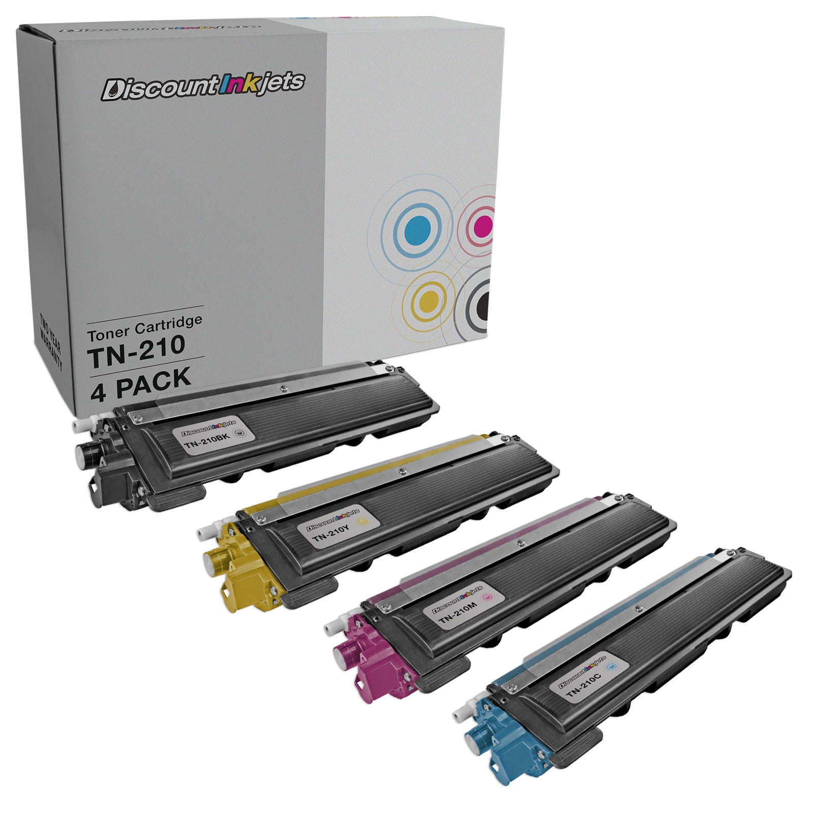 DI Toner Cartridges for Brother TN210 (Black, Cyan, Magenta, Yellow ...