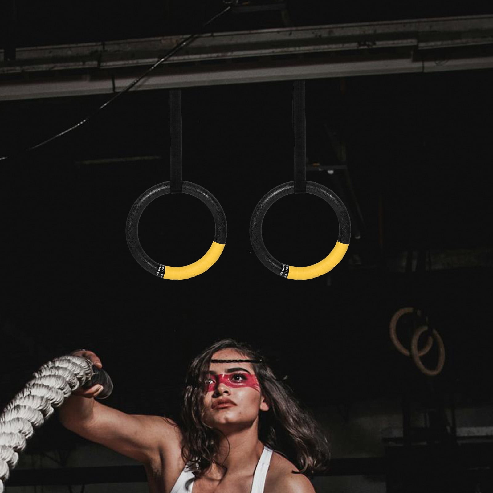 DIAEDGE 1 Pair Of Gymnastics Equipment For Home Fitness Rings Gymnastic ...