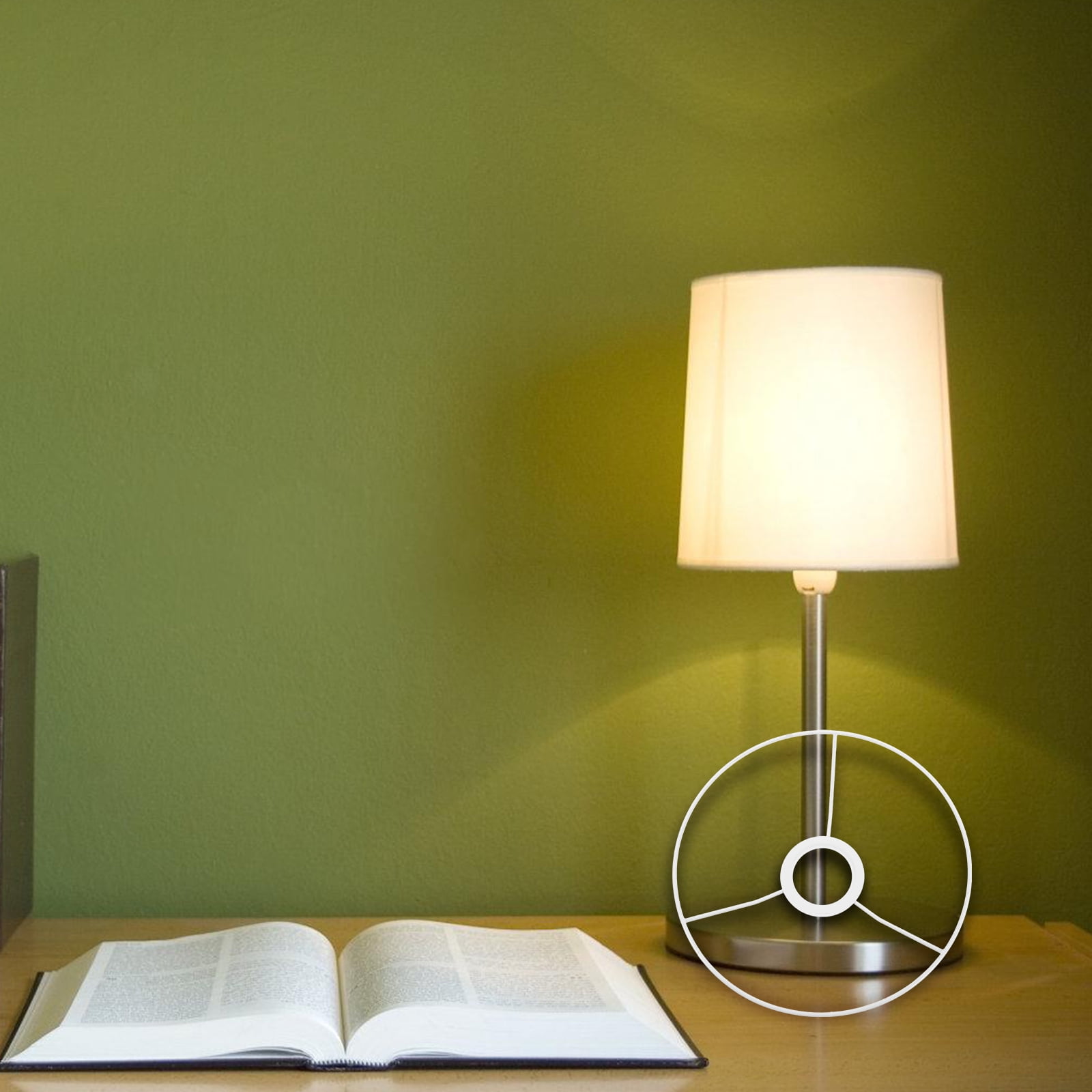 DIAEDGE 1 Pair of Lamp Shade Ring Frame Lampshade Holder Wire Frame DIY ...