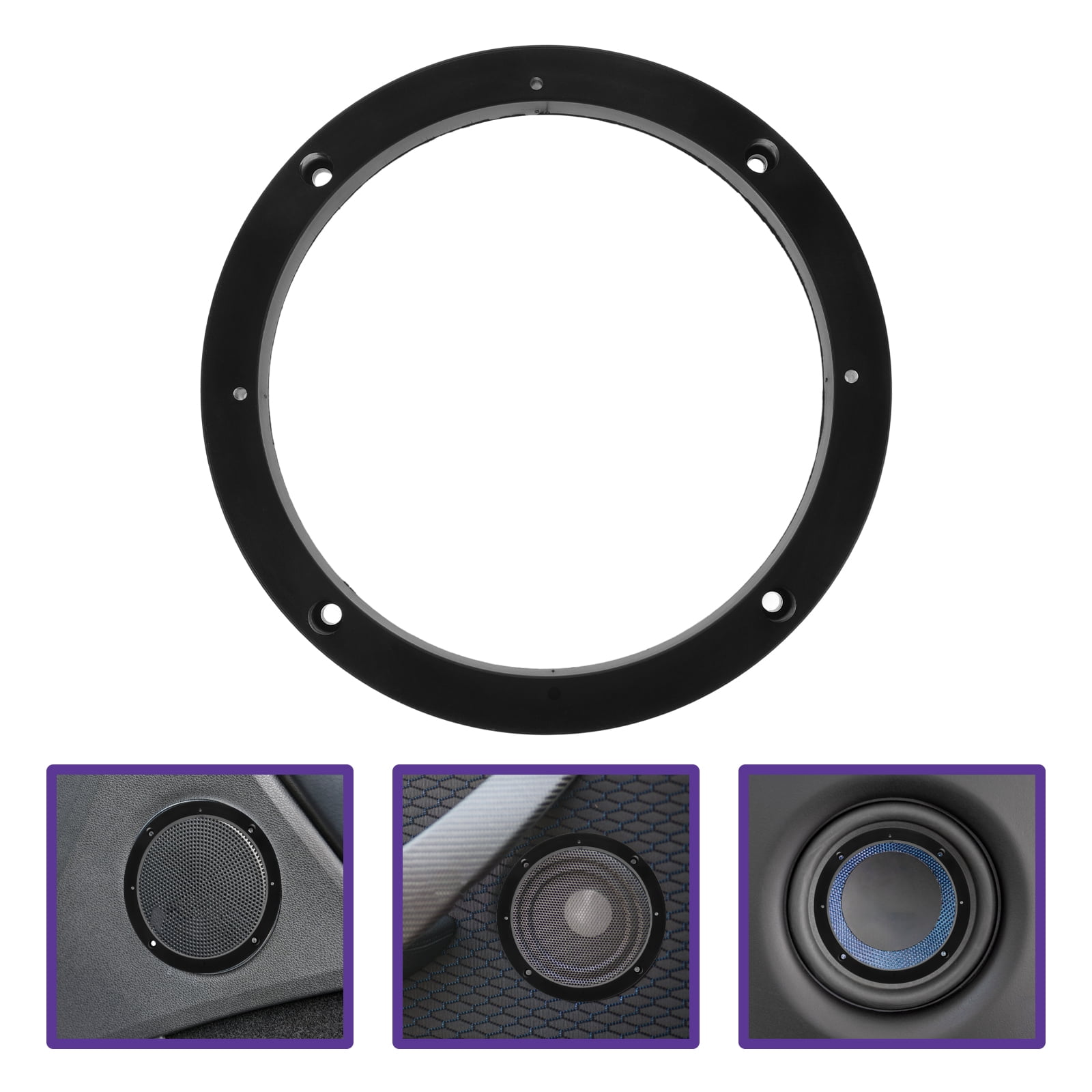 DIAEDGE 1 Pair Universal 6.5 Inch Car Speaker Spacer Ring Plastic ...