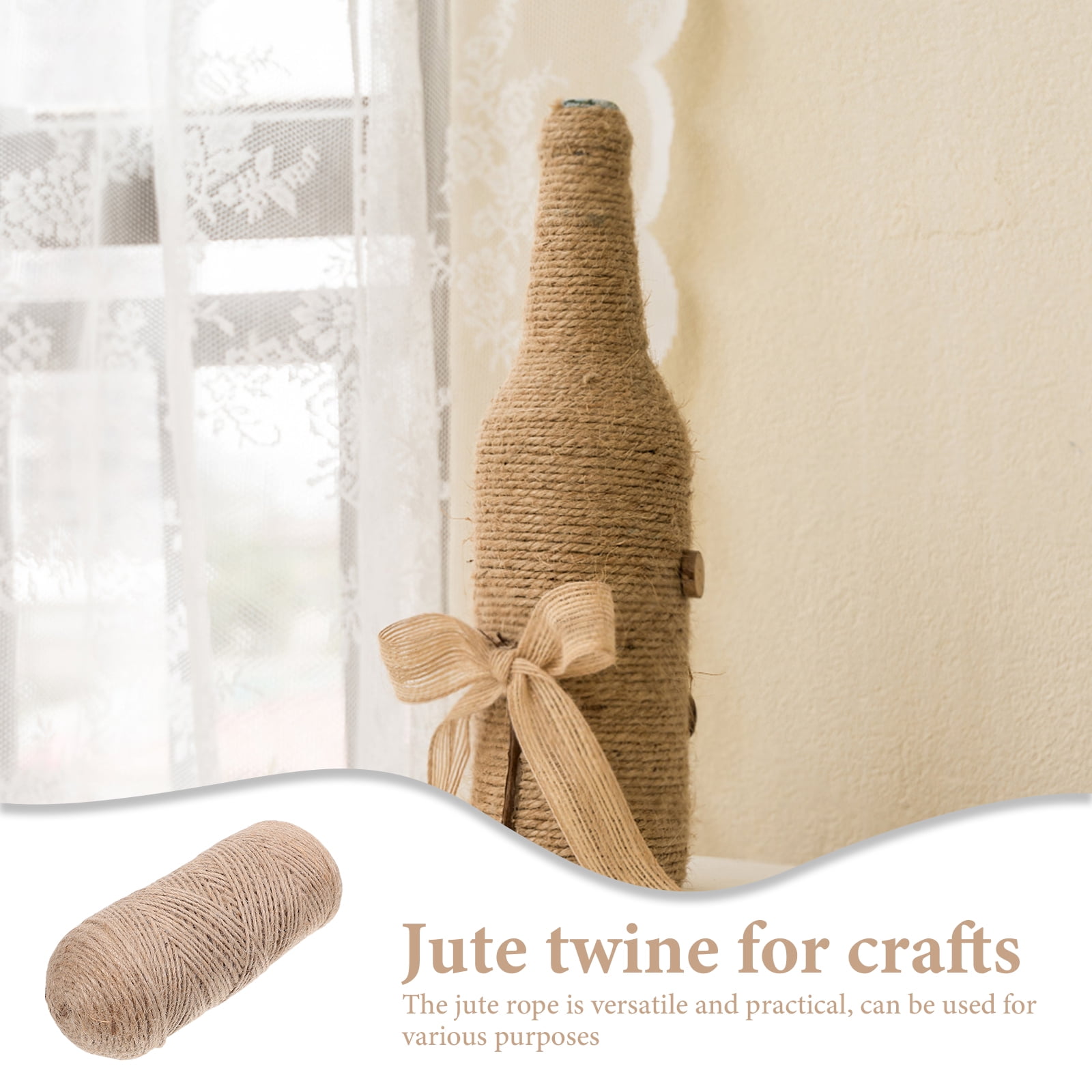 DIAEDGE 1 Roll Jute Twine Crafts Packaging Twine String Jute Rope ...